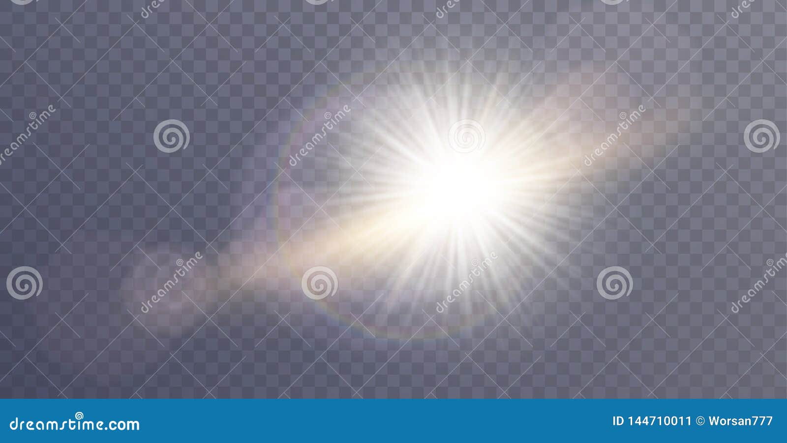 Vector Sunlight Special Lens Flare Light Effect. Sun Flash Shining with ...