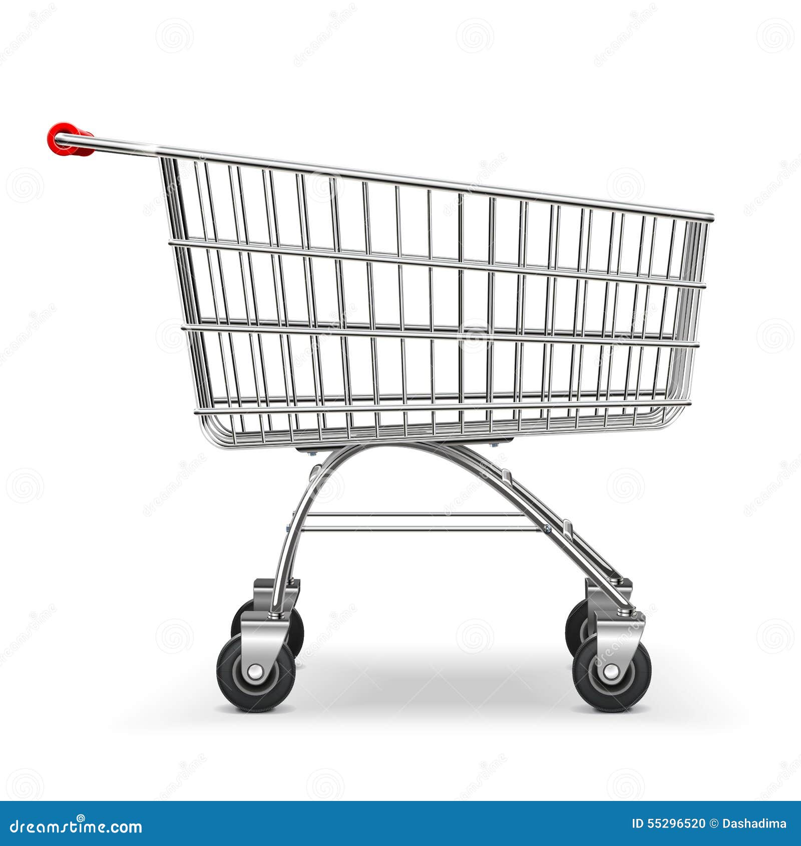 Set Of Supermarket Trolley Cartoon Vector | CartoonDealer.com #56589565
