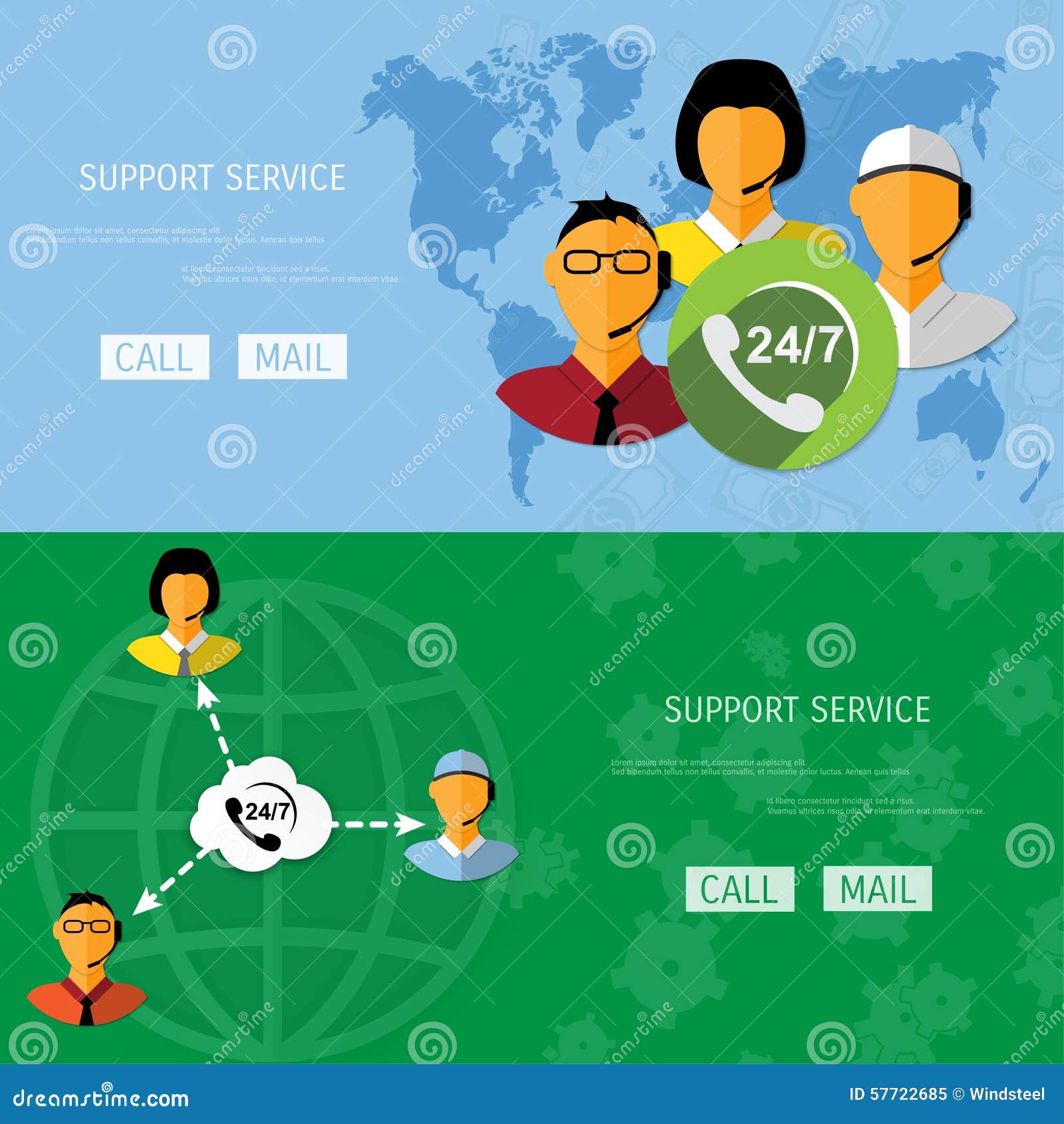 Vector support web icon. stock vector. Illustration of call - 57722685