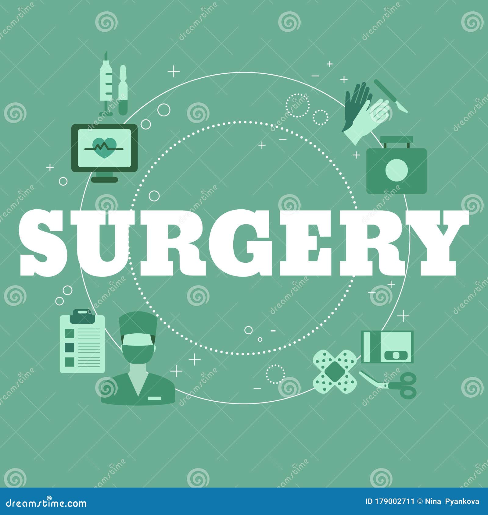 Vector Surgery Concept stock vector. Illustration of healthcare - 179002711
