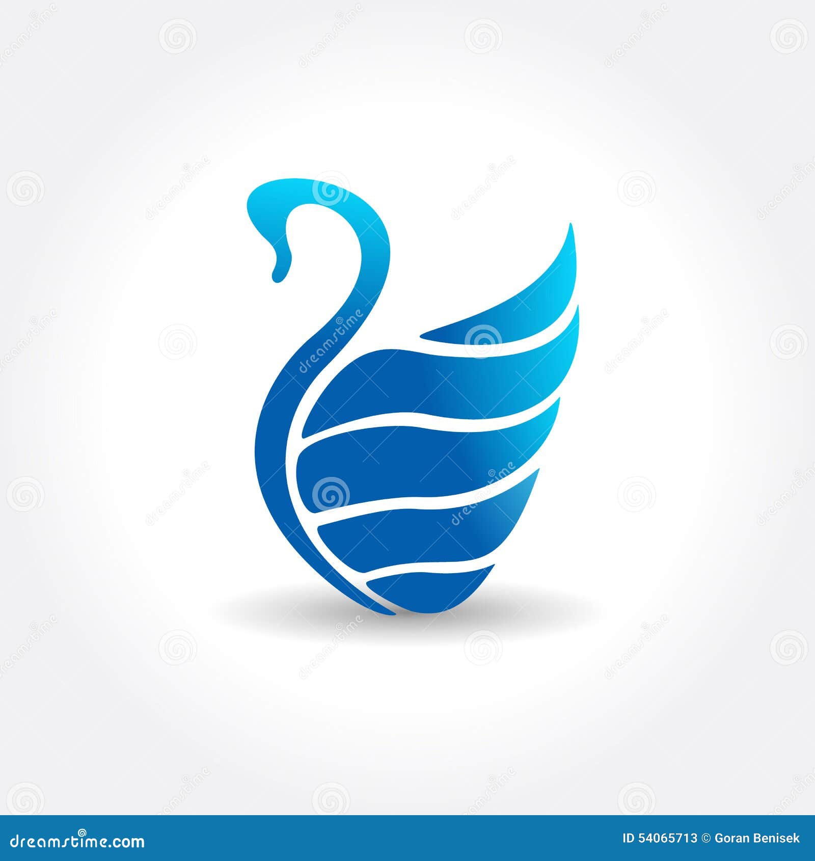 Swan Icon In Trendy Design Style. Swan Icon Isolated On White ...