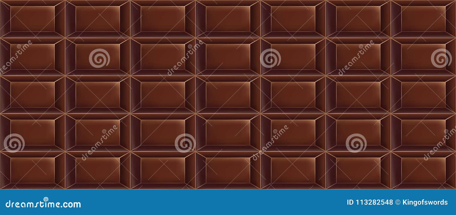 Vector Sweet Chocolate Pattern Made of Chocolate Bars Stock Vector ...