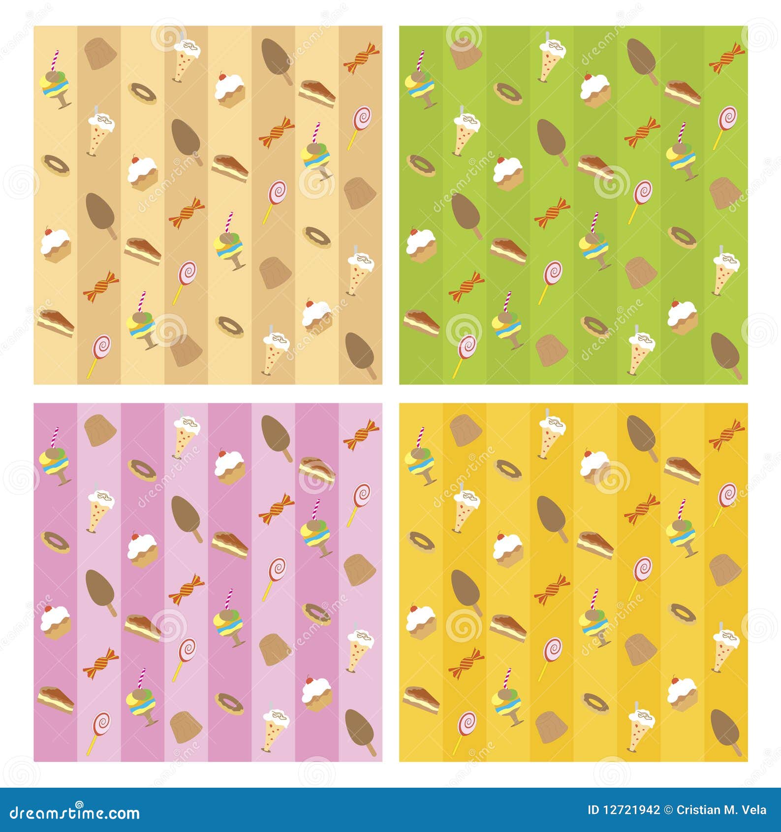 Vector sweets stock vector. Illustration of decoration - 12721942