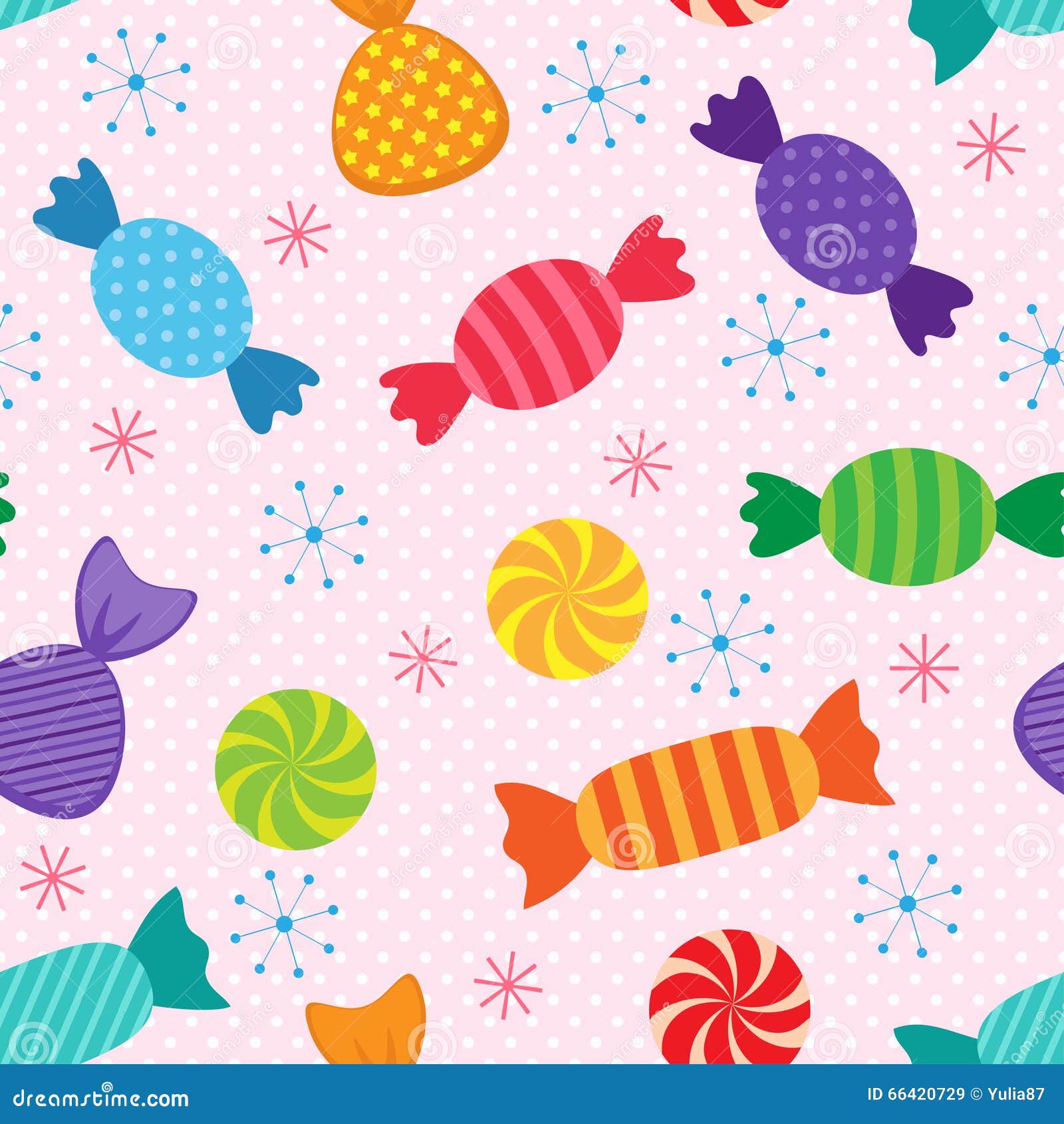 Vector sweets pattern stock vector. Illustration of bright - 66420729