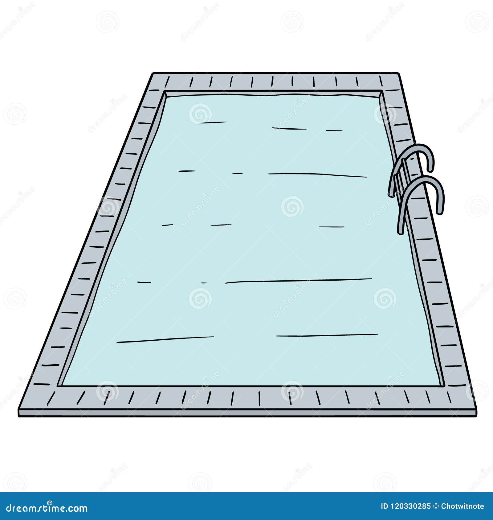 Vector of swimming pool stock vector. Illustration of hand - 120330285