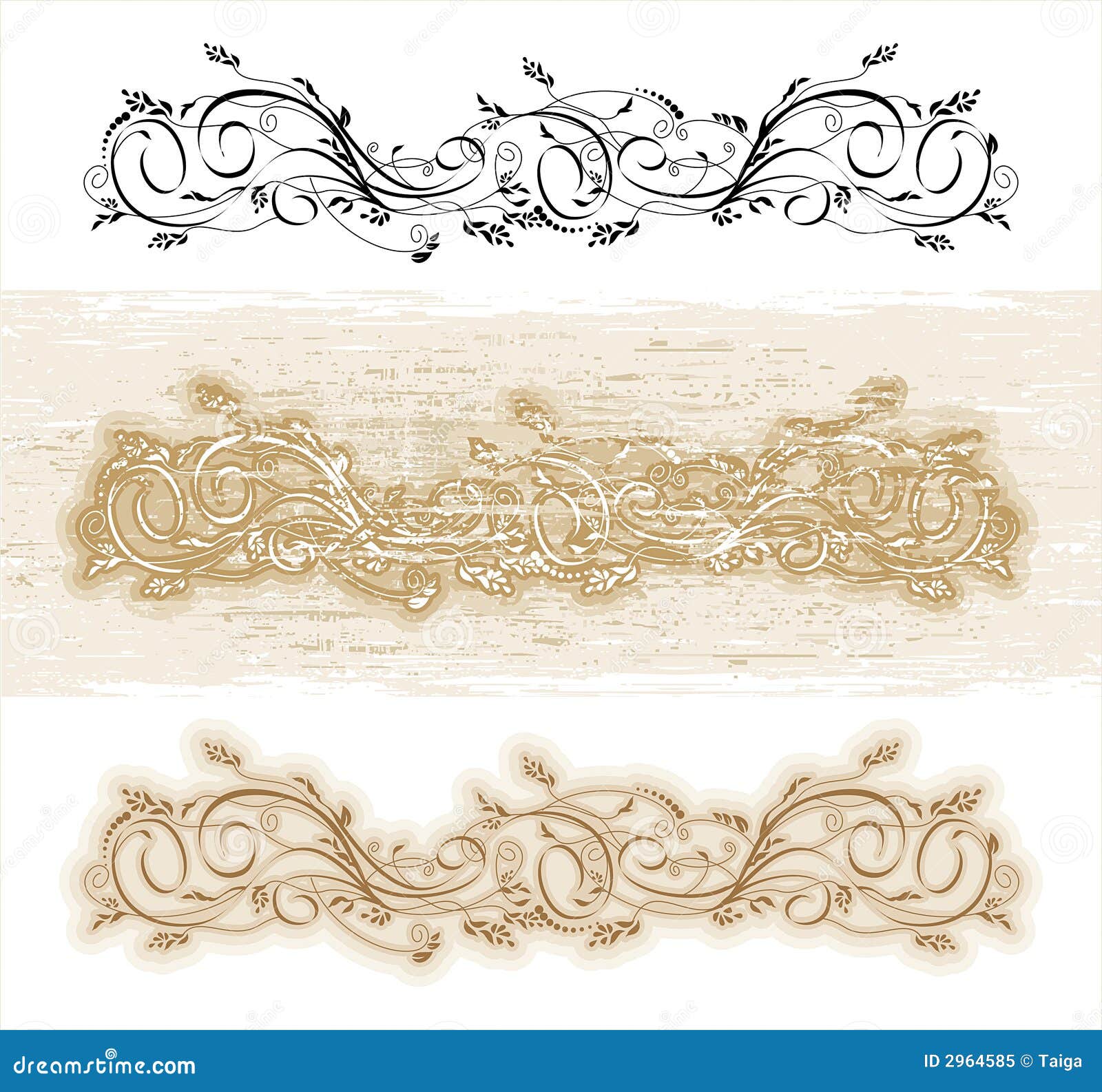 Vector Swirl Frames, Set Of Retro Logos. | CartoonDealer.com #55835591