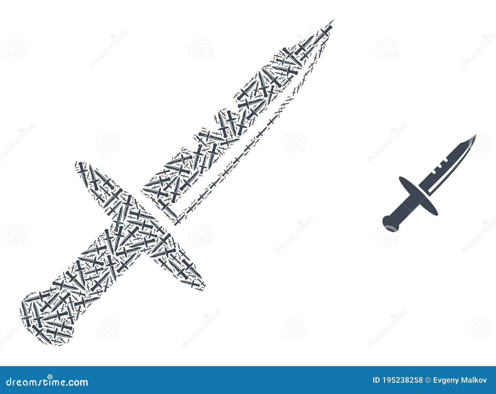 Sword Recursion Mosaic of Self Items Stock Vector - Illustration of ... Sword Recursion Mosaic of Self Items Stock Vector - Illustration of ...