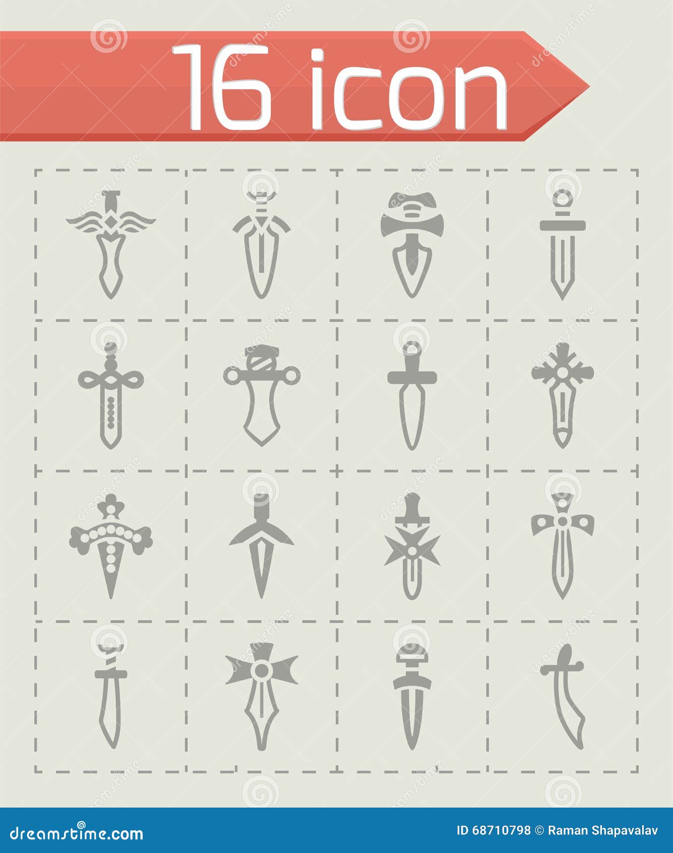 Vector Of Sword Isolated, Military Sword Ancient Weapon Design, Weapon ...