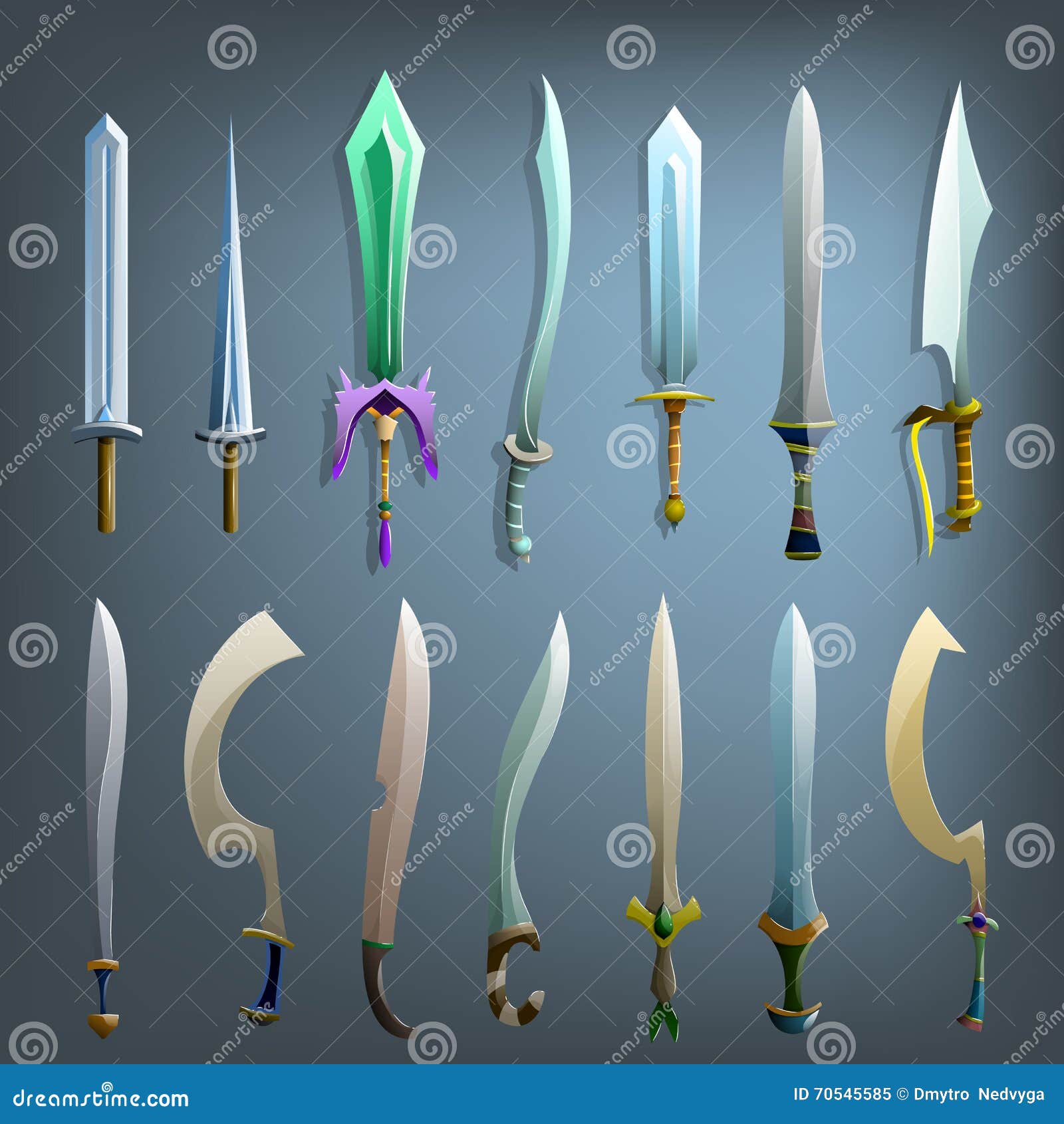 Vector Swords | CartoonDealer.com #16746157