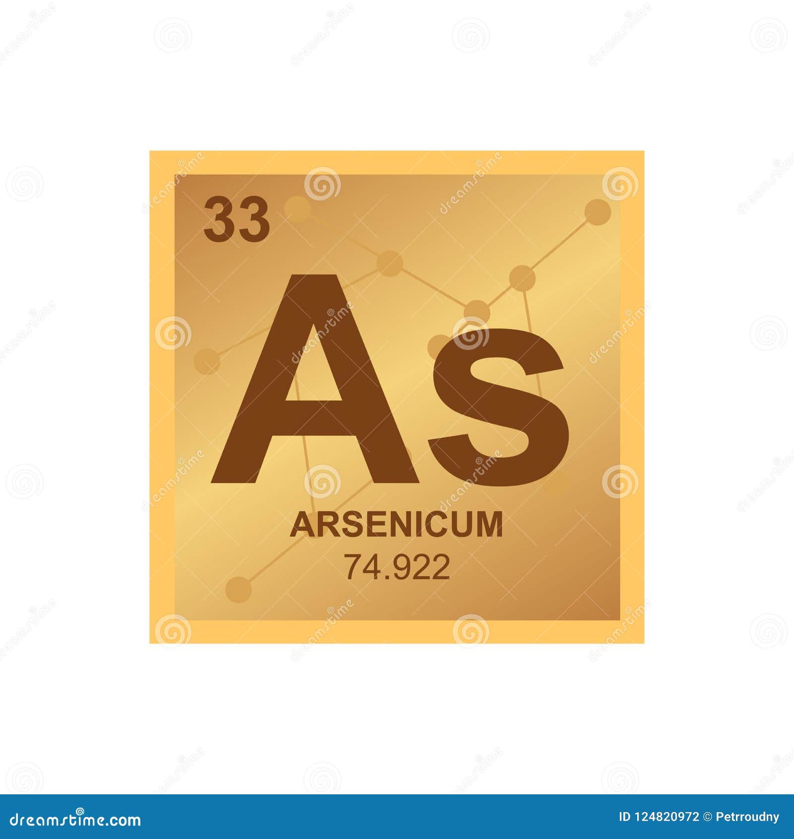 Arsenic. Arsenicum. Metalloids. Chemical Element Of Mendeleev\'s ...
