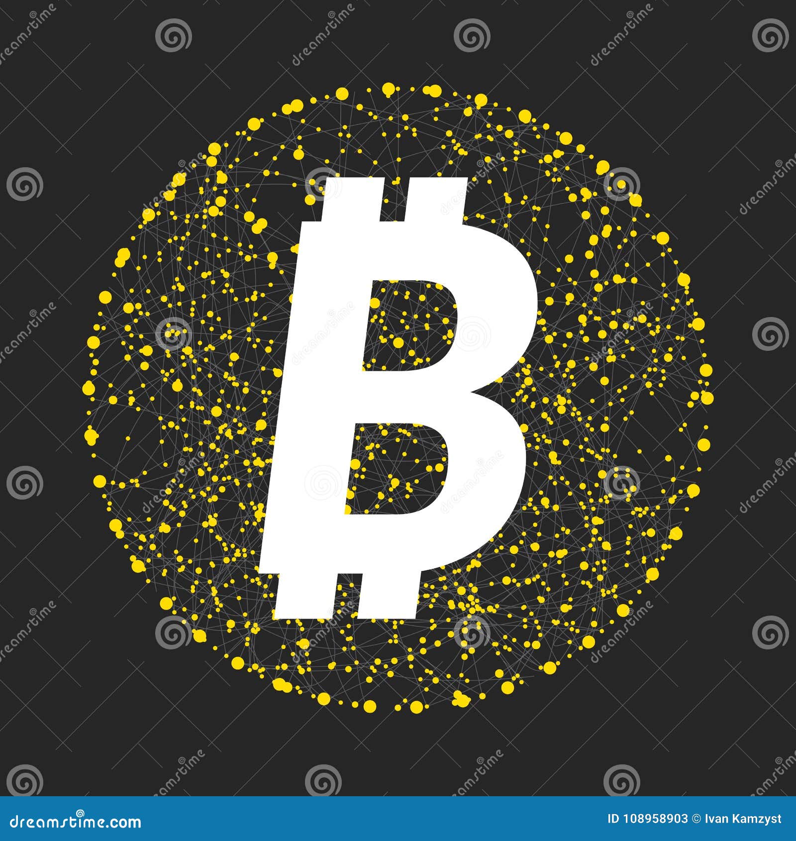 Vector Symbol of Bitcoin Technology Stock Vector - Illustration of ...