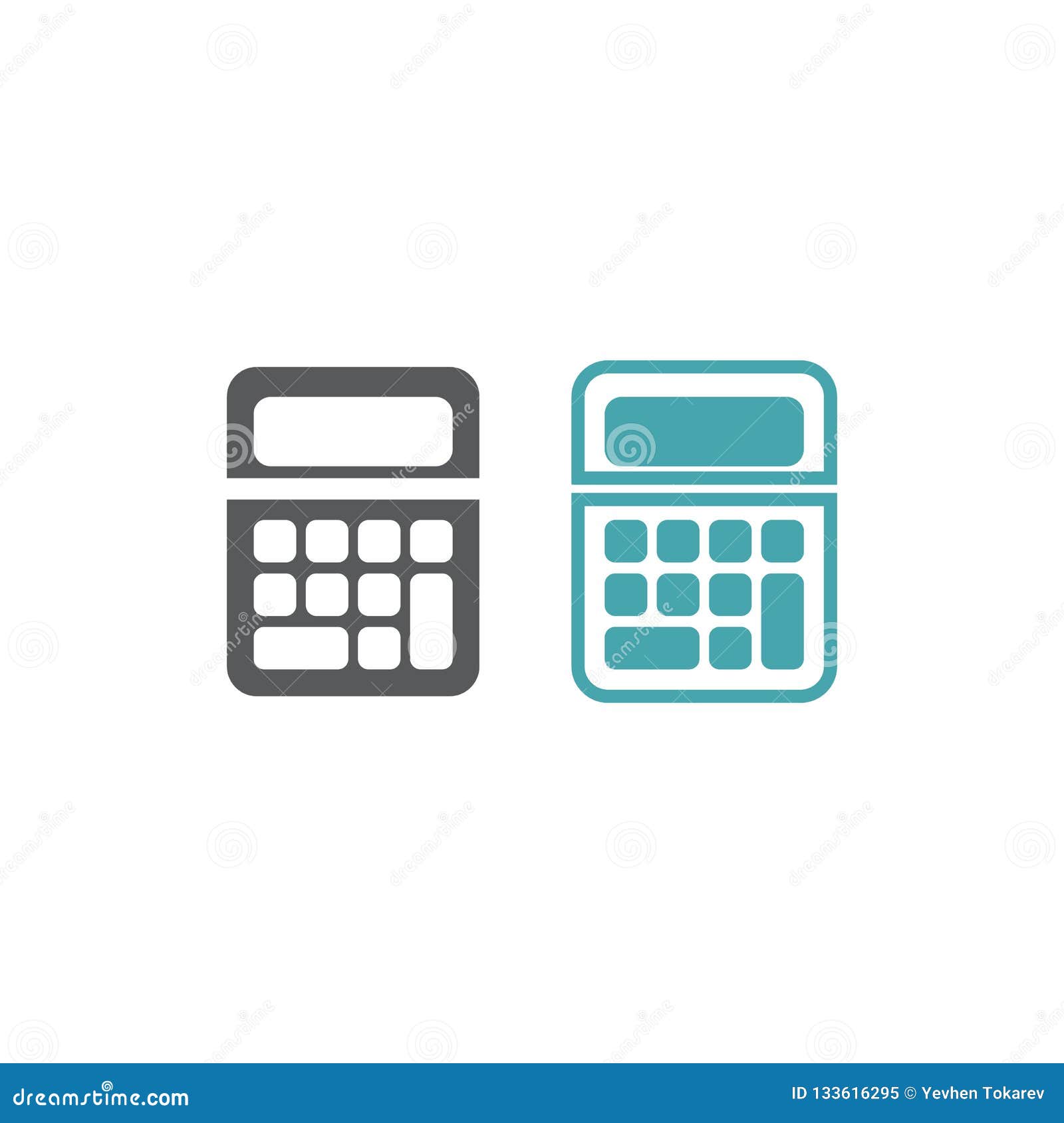Vector Symbol of Calculators Stock Illustration - Illustration of ...