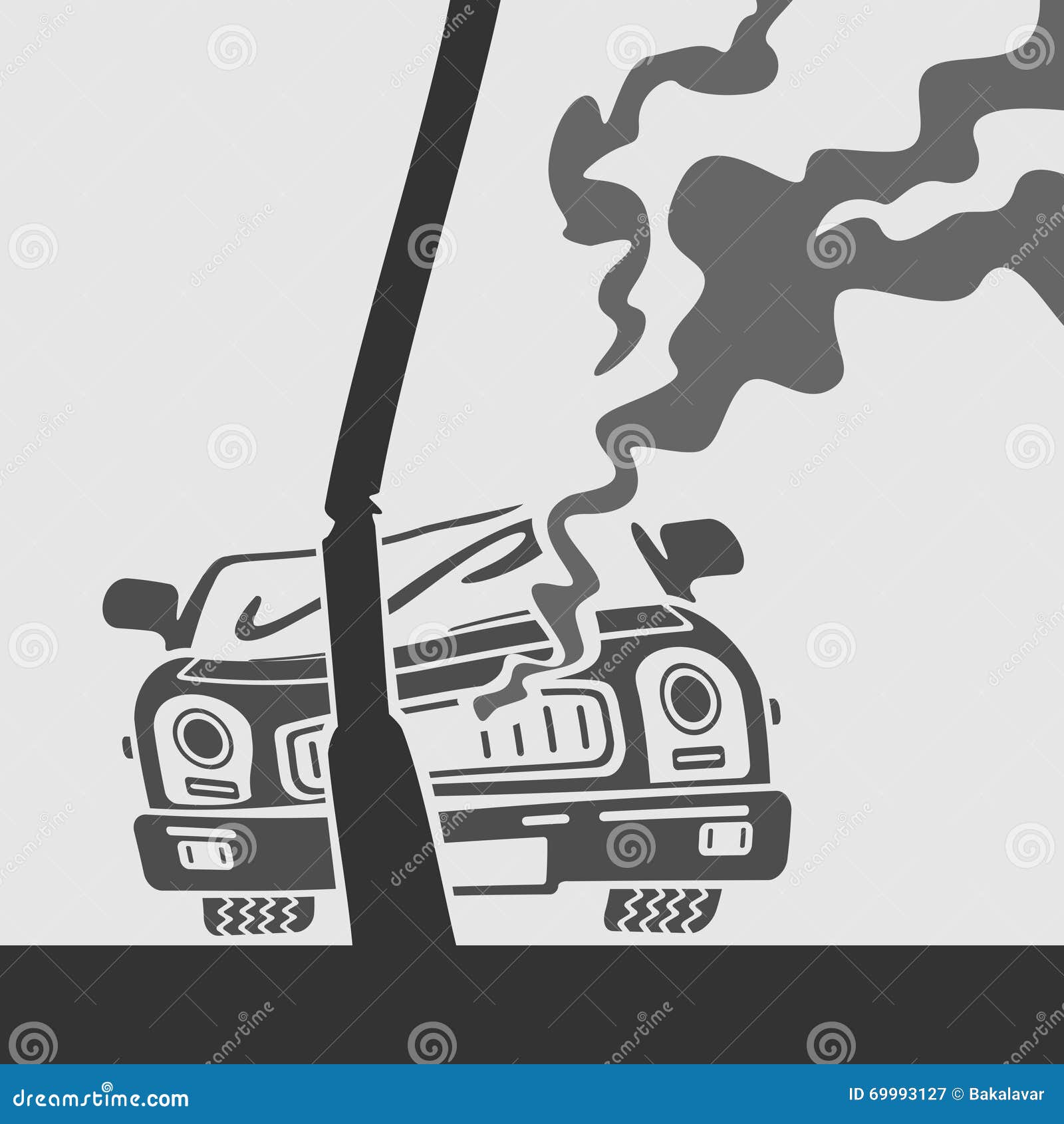 Vector Symbol Car Crash | CartoonDealer.com #69993127