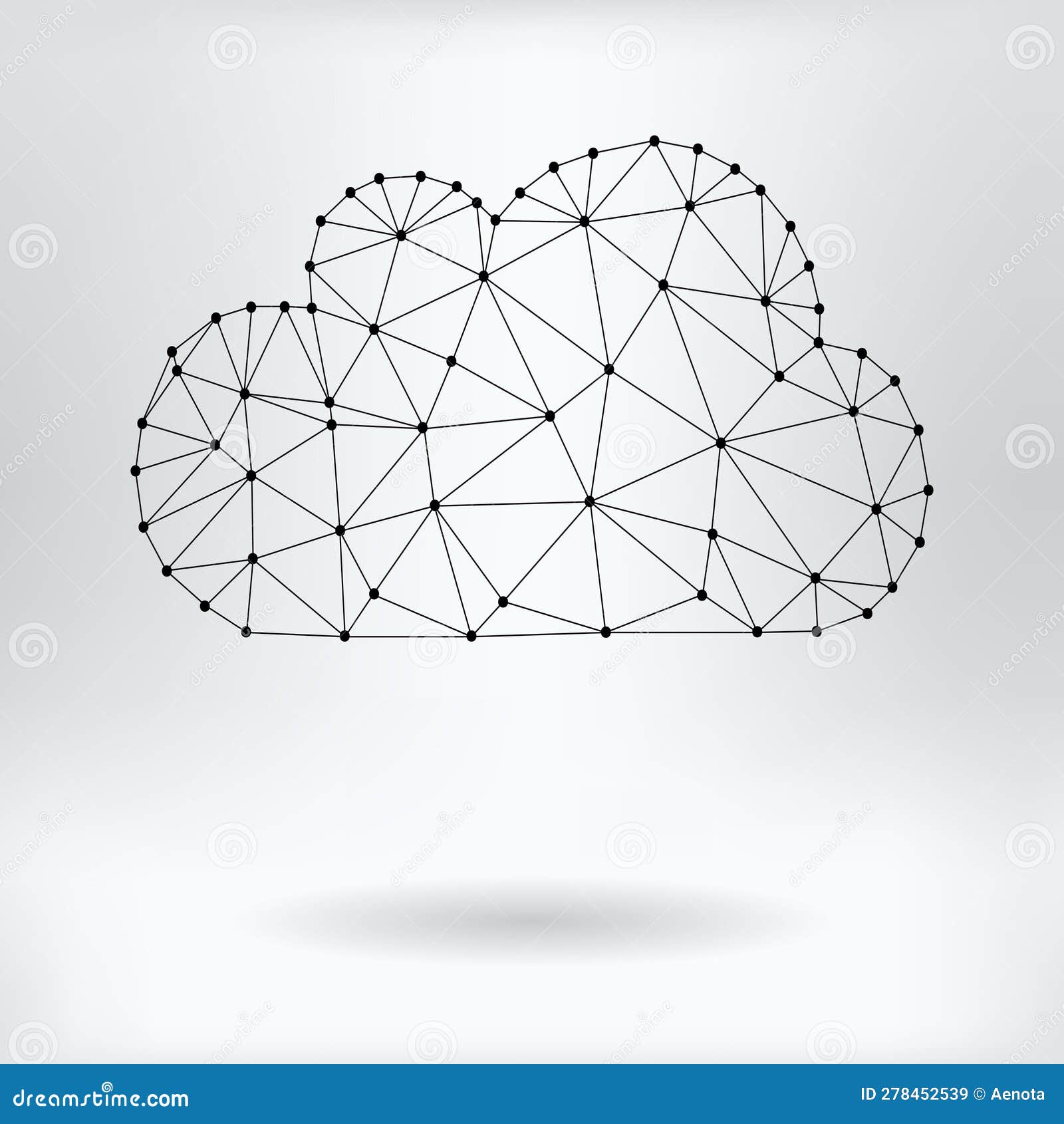 Vector Symbol of Cloud stock vector. Illustration of type - 278452539