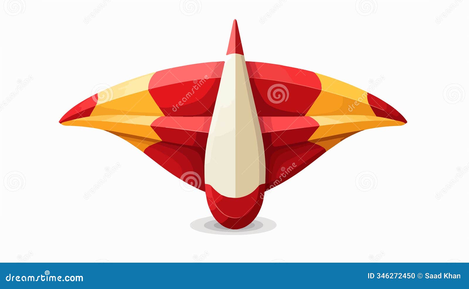 Propeller Shaped Triangular Parts and Arrow Sign Stock Illustration ...