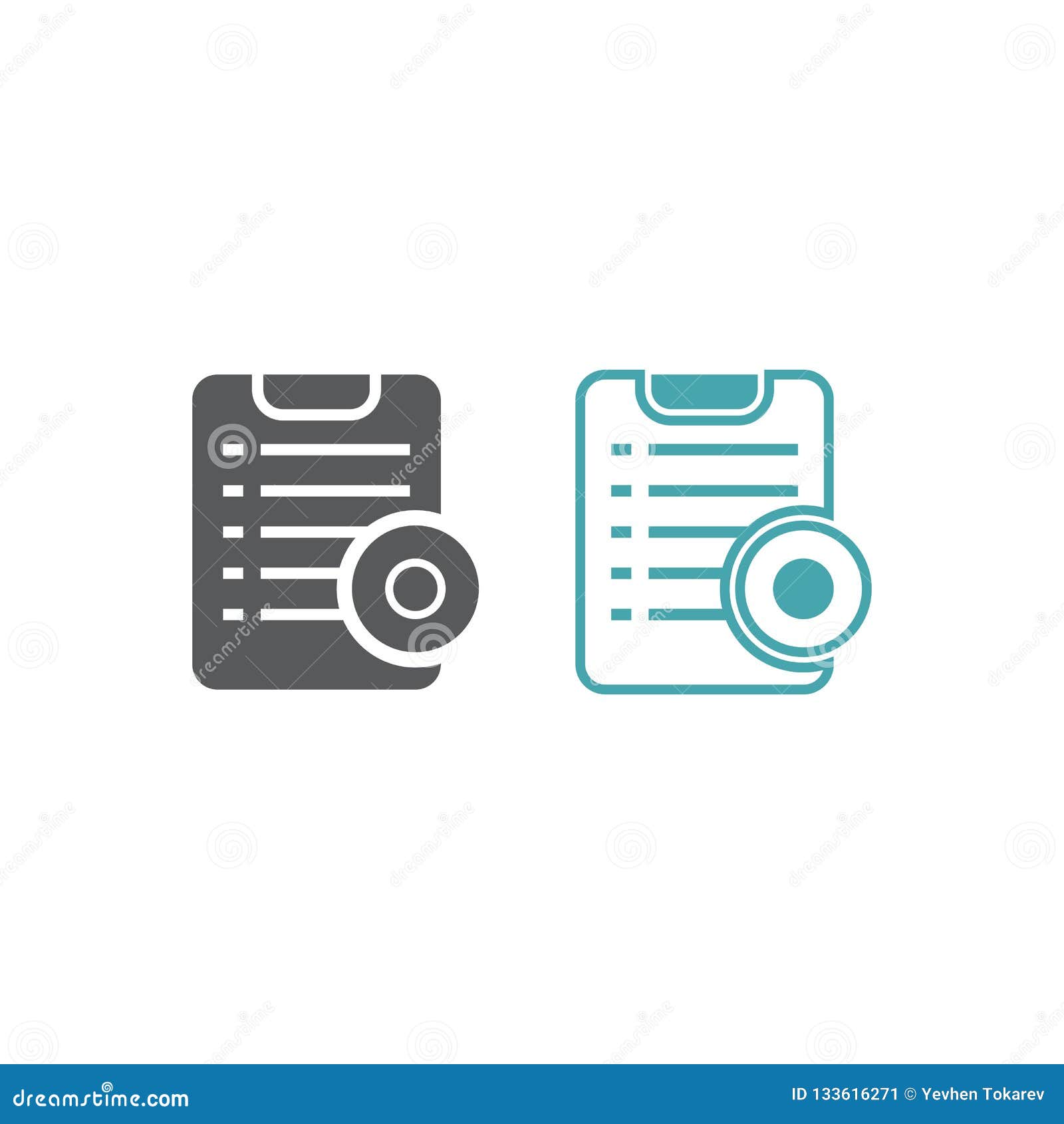 Vector Symbol of the Form of the Contract with the Press Stock ...