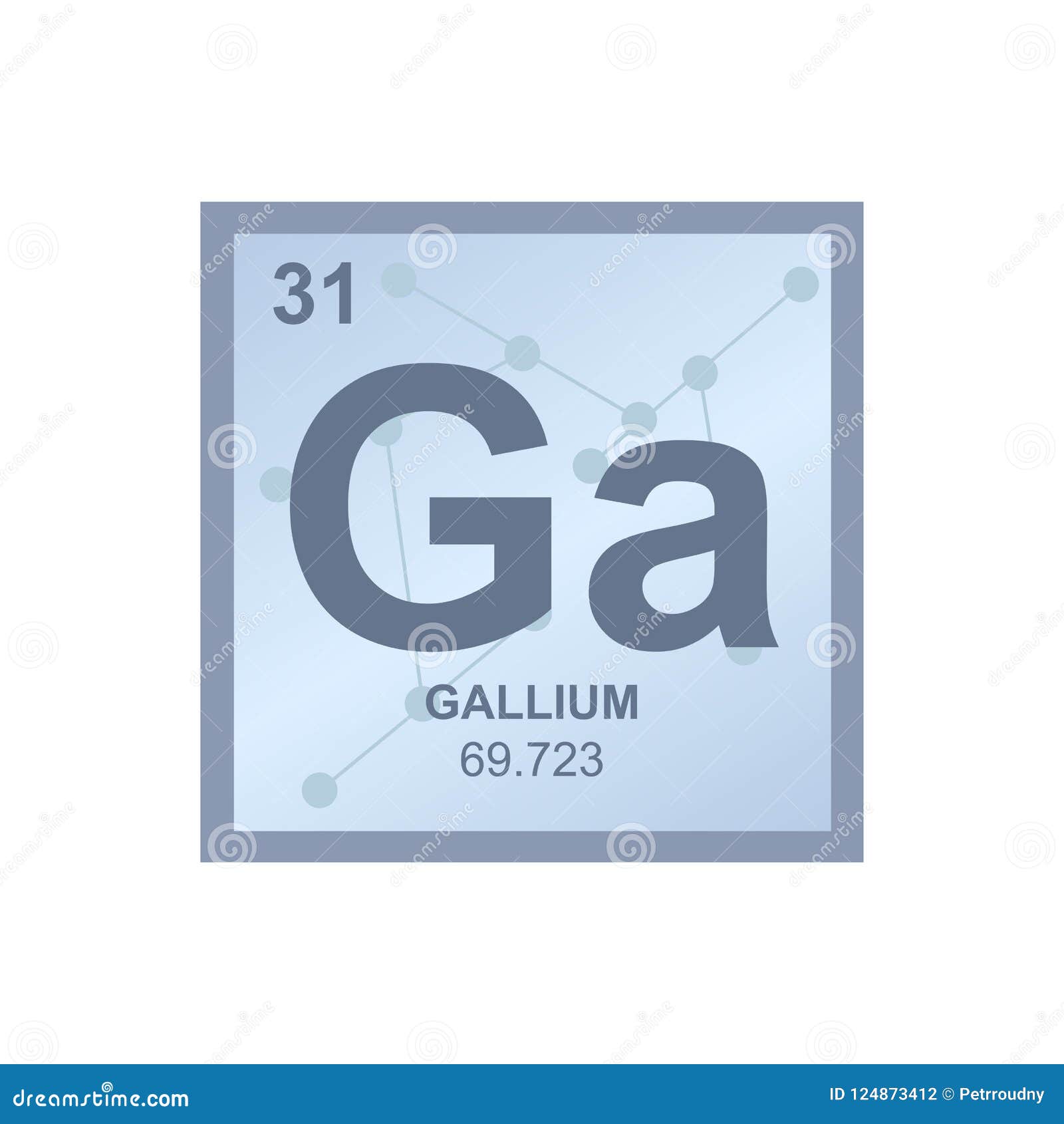 Gallium Periodic Table Of The Elements Vector Illustration Eps 10 ...