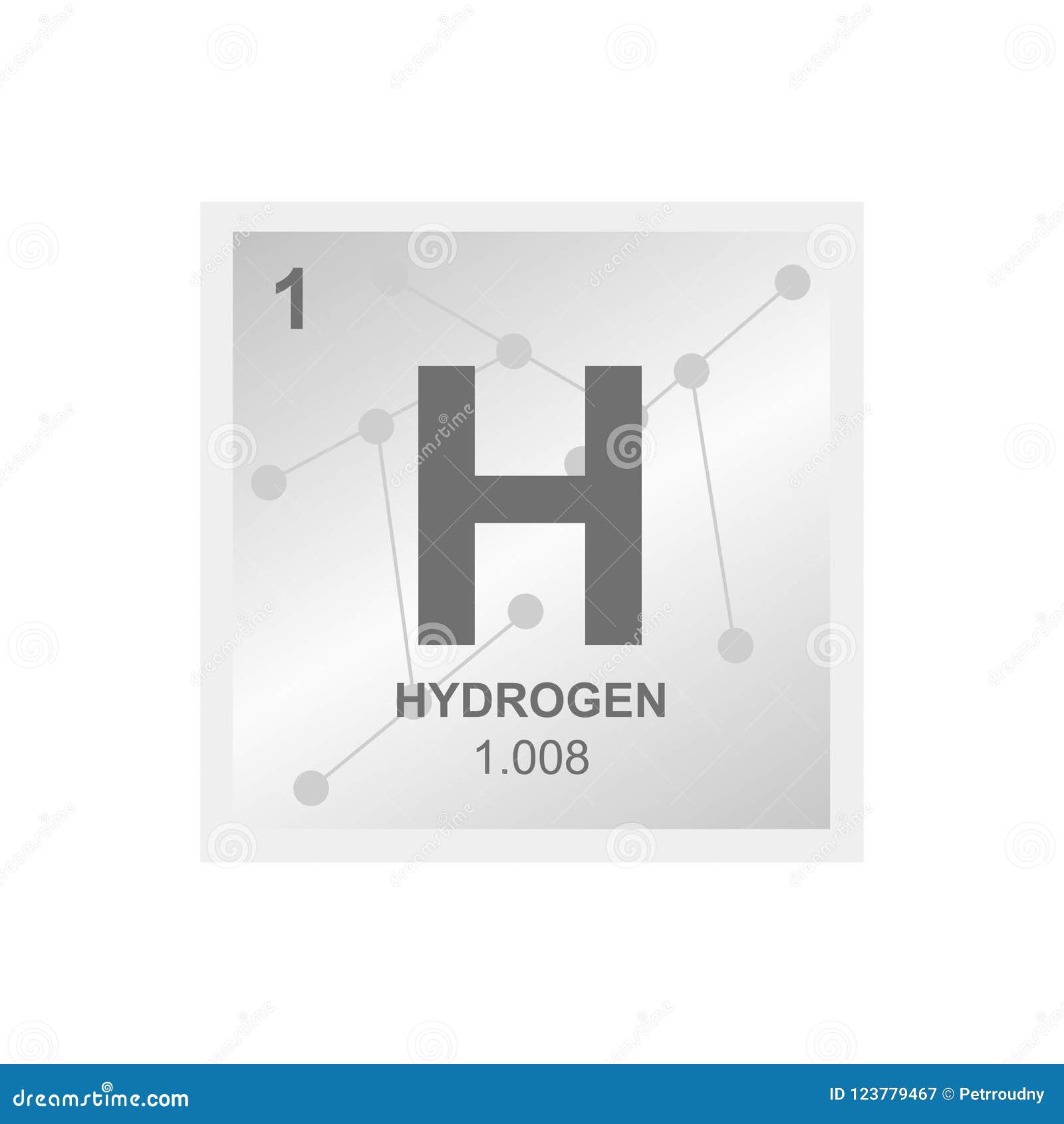 Hydrogen Periodic Elements. Business Artwork Vector Graphics Royalty ...