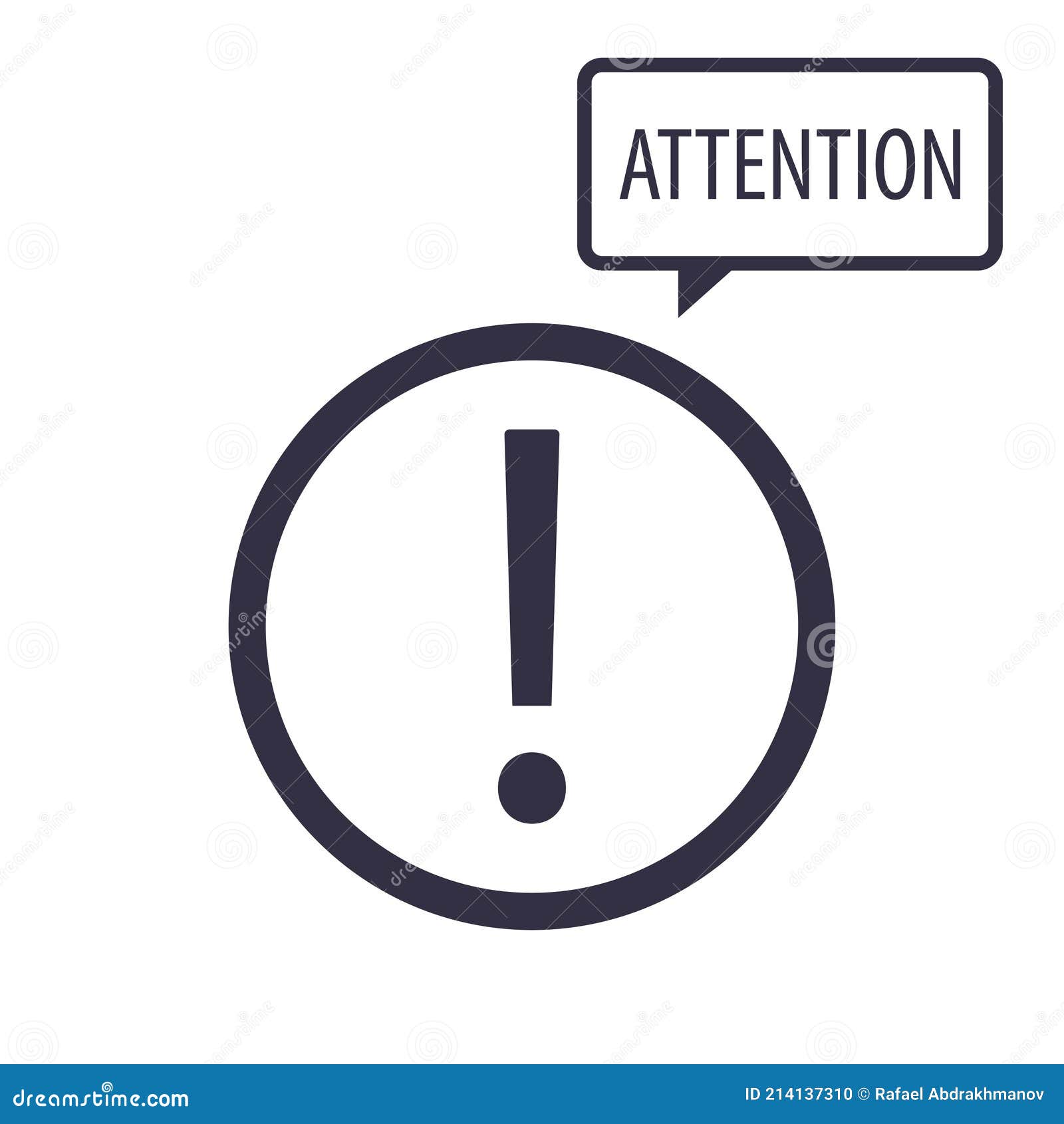 Vector Symbol Icon of Attention, Important and Warning. Exclamation ...