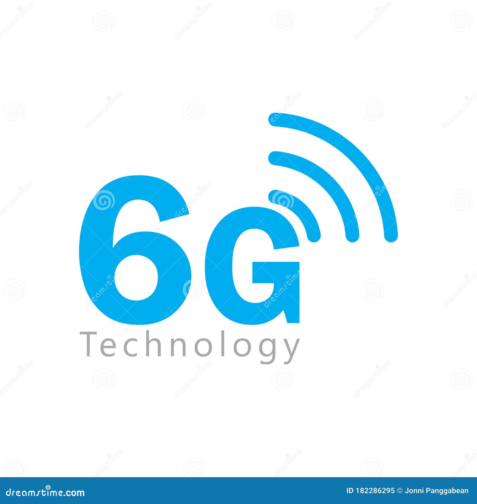 Vector Symbol or Icon 6G Internet Network Connection Technology. 6th ...