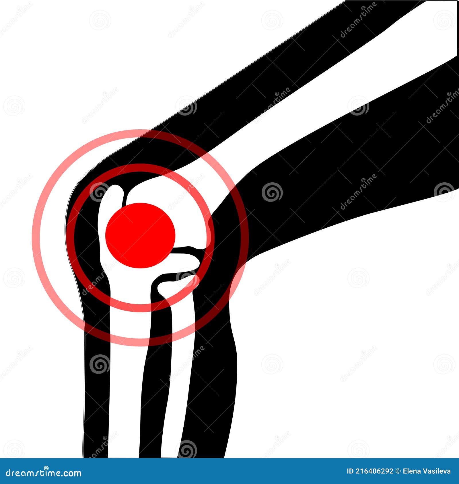 Symbol Of Knee Joint Bones Cartoon Vector | CartoonDealer.com #133339913
