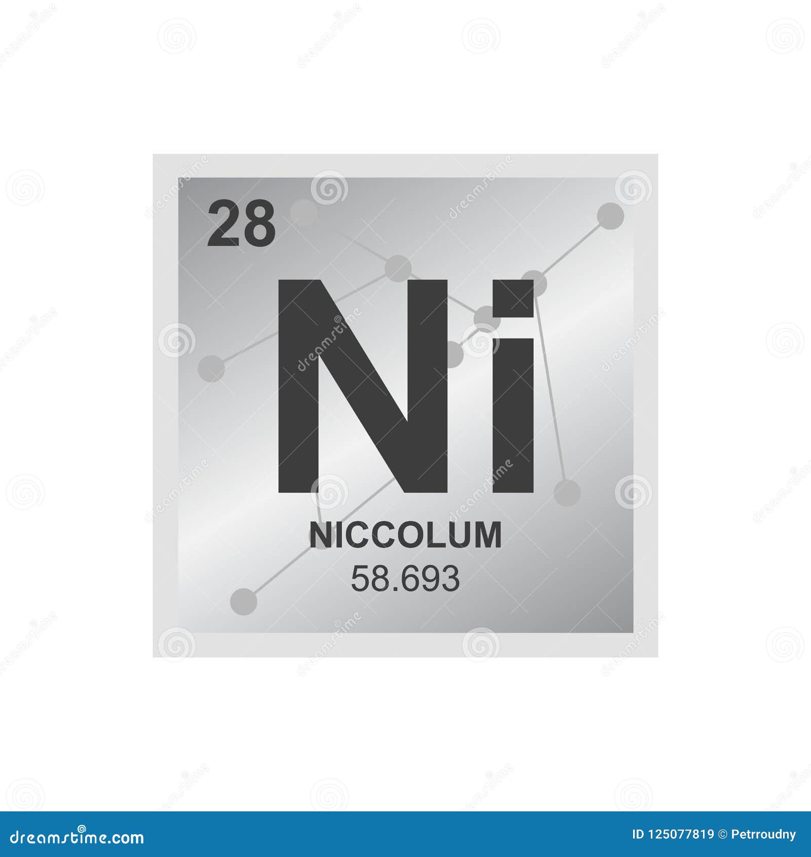Ni Symbol. Nickel Chemical Element Stock Image | CartoonDealer.com ...