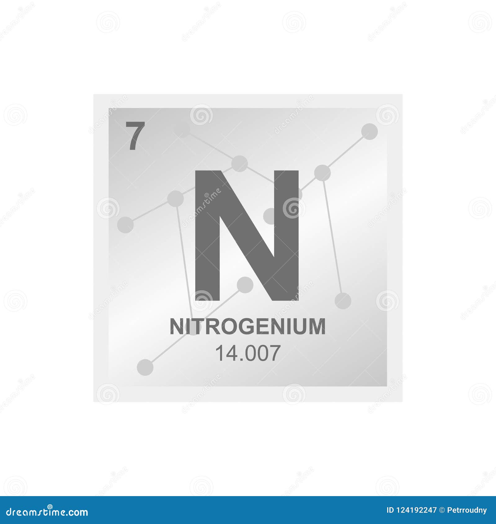 Vector Symbol of Nitrogen on the Background from Connected Molecules ...