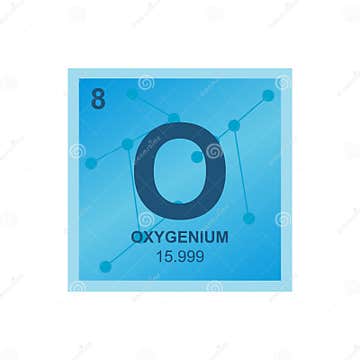 Vector Symbol of Oxygen on the Background from Connected Molecules ...
