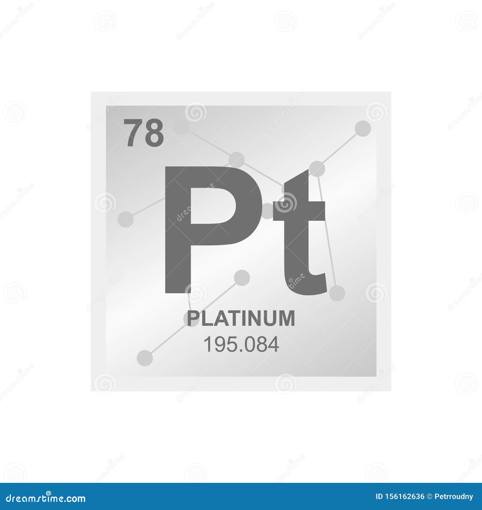 Vector Symbol of Platinum on the Background from Connected Molecules ...