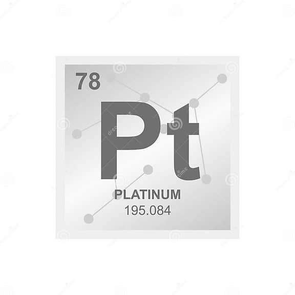 Vector Symbol of Platinum on the Background from Connected Molecules ...