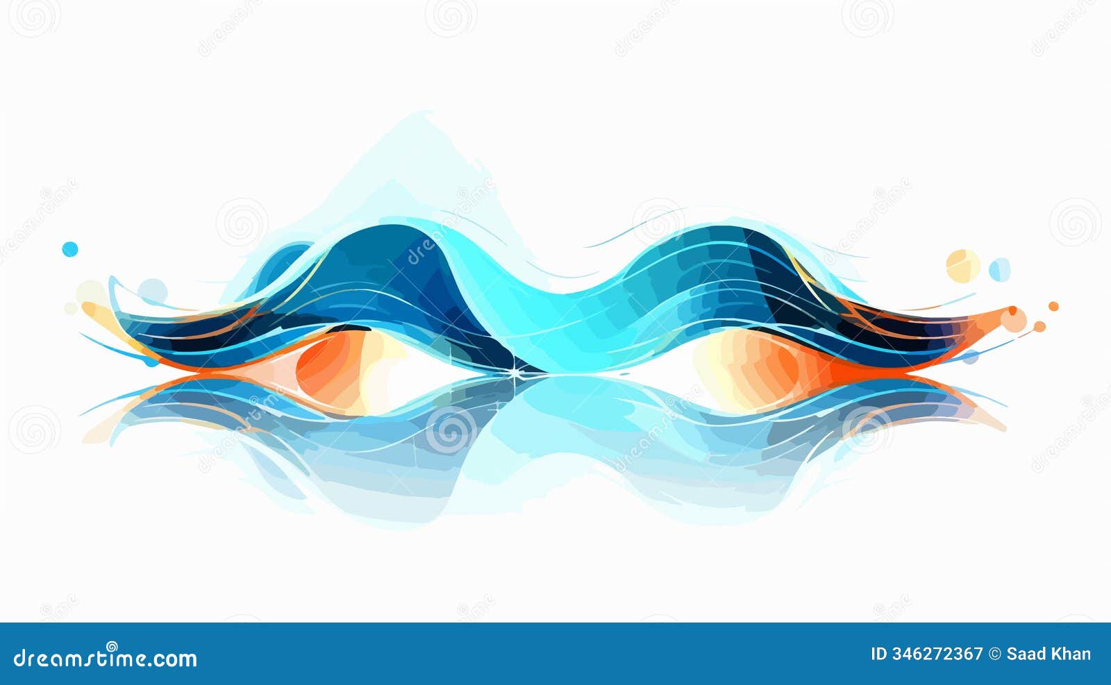 Radio Waves Reflected Letter I Vector Symbol Cartoon Stock Illustration ...
