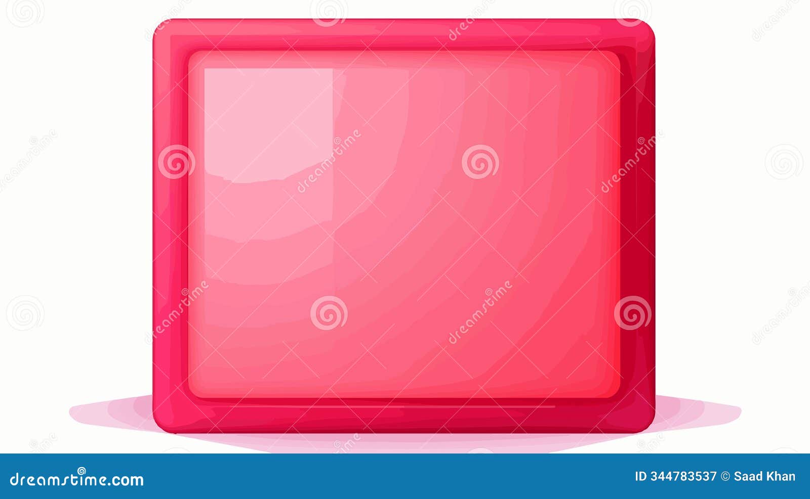 Vector Symbol of Square Cartoon Vector Illustration Stock Vector ...