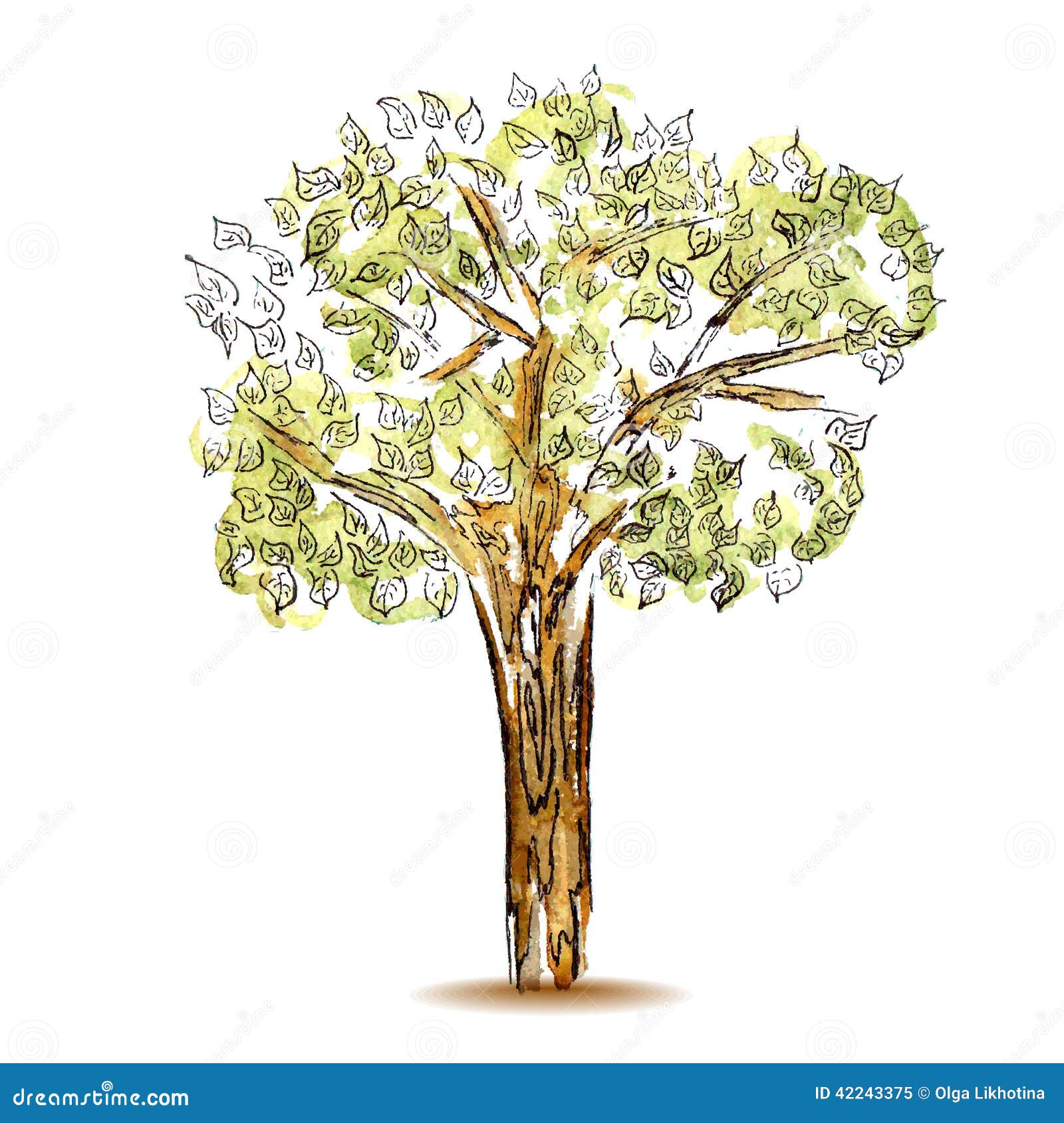 Vector Symbol Tree On Isolated Background | CartoonDealer.com #42243375