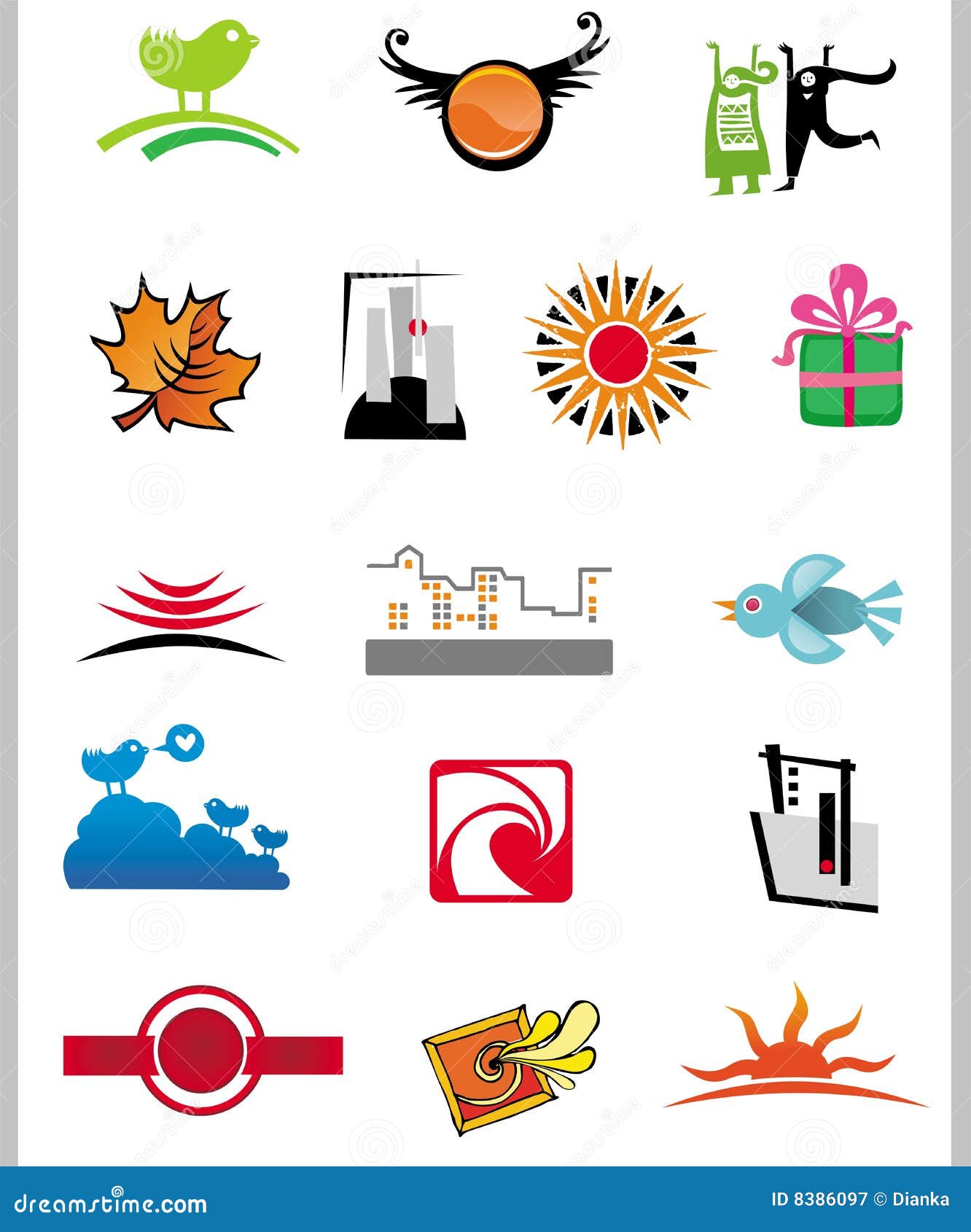 Vector symbols stock vector. Illustration of business - 8386097