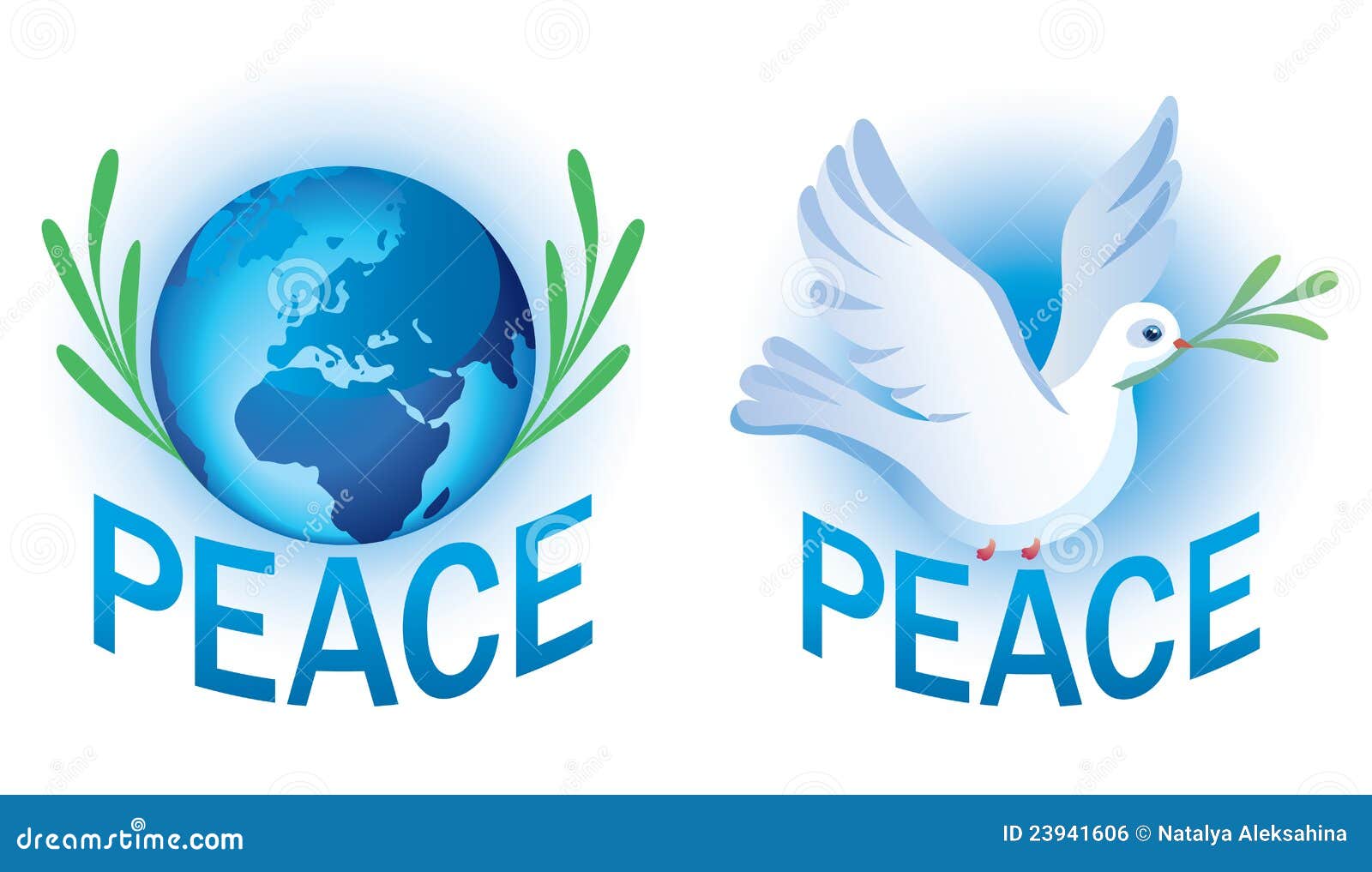 Vector Symbols Of Peace Royalty Free Stock Image - Image: 23941606