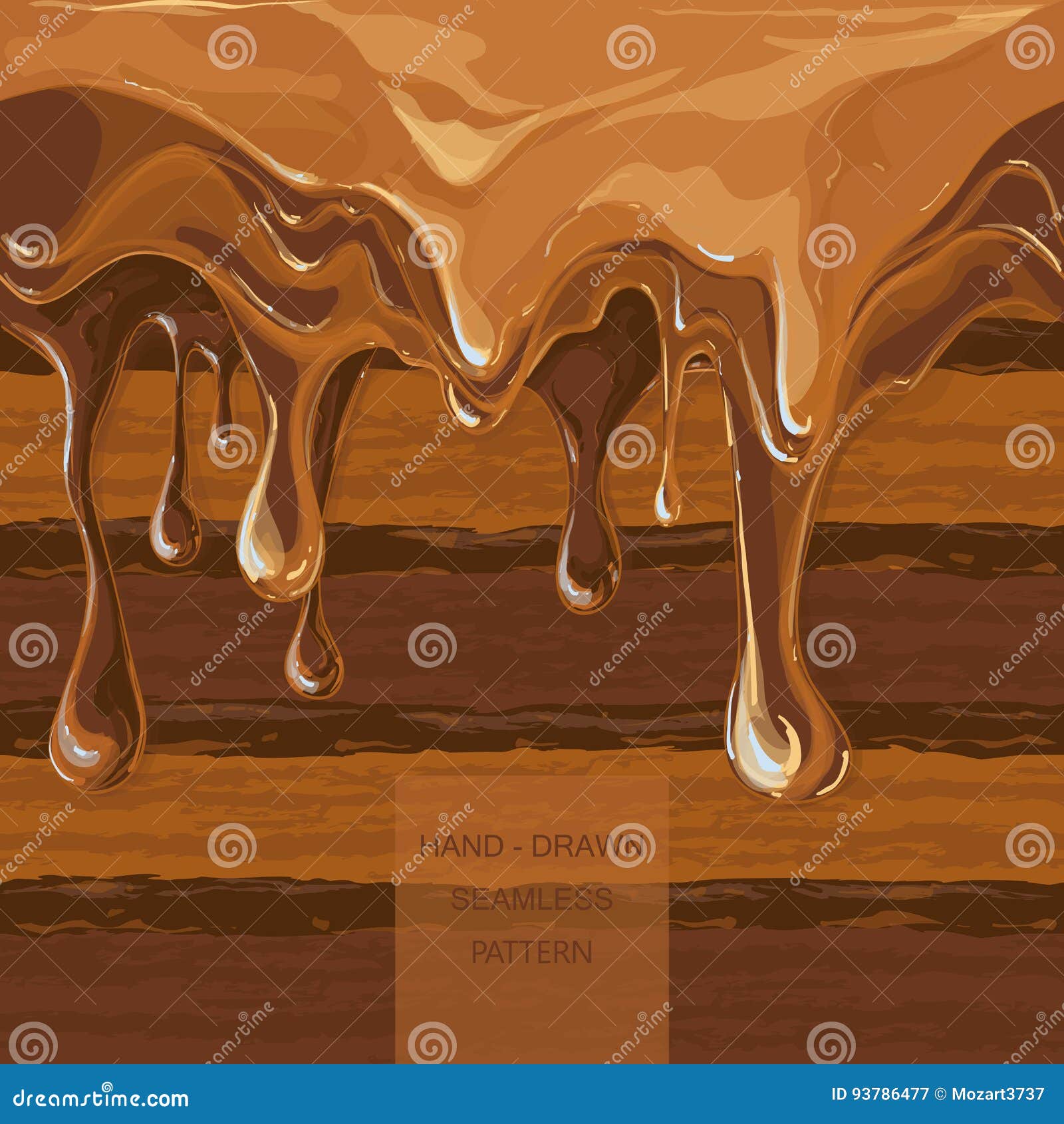 Vector Syrup Drip Pattern on Cake Layers Stock Vector - Illustration of ...