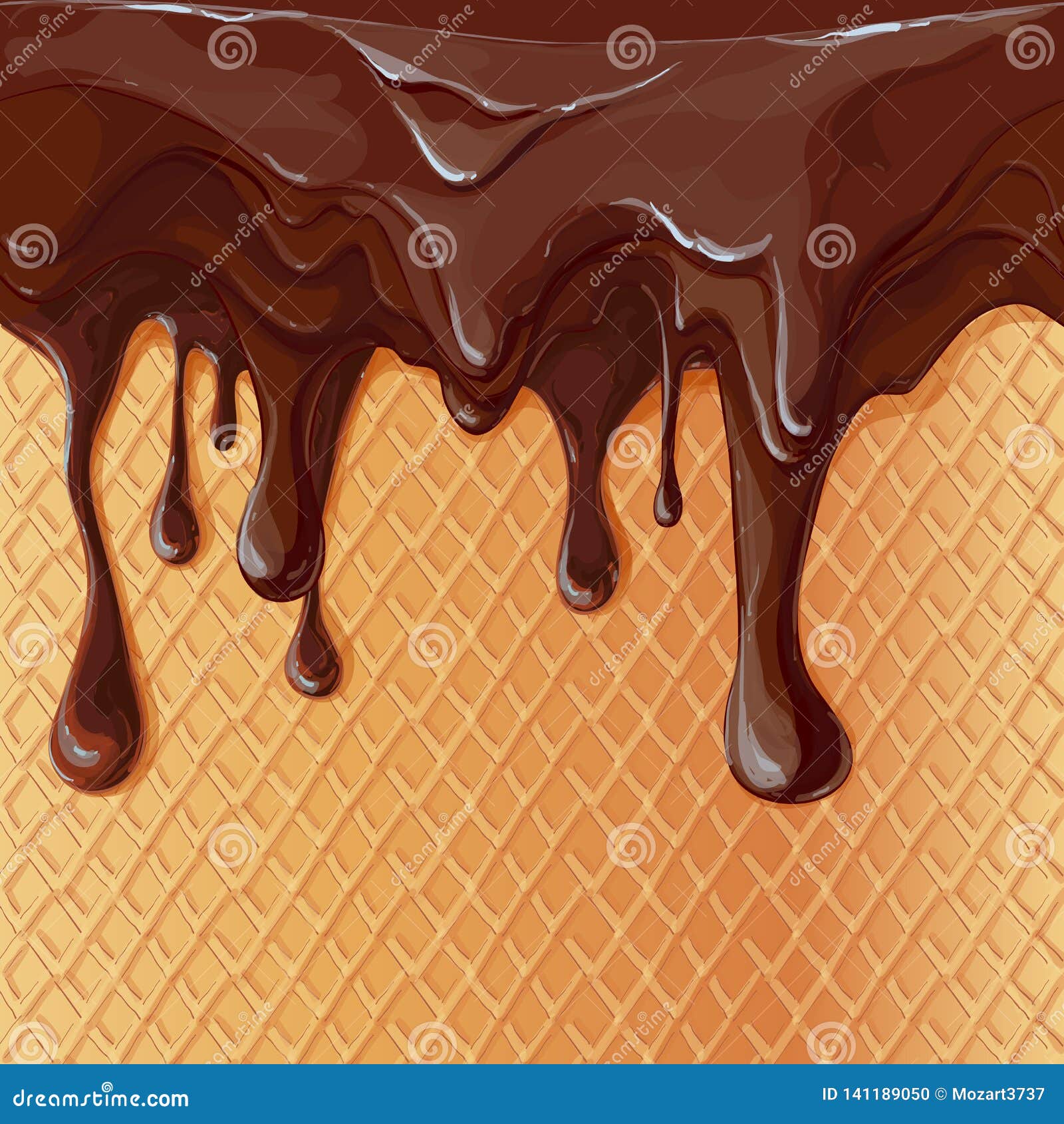 Vector Syrup Drip Pattern on Cake Layers Stock Vector - Illustration of ...