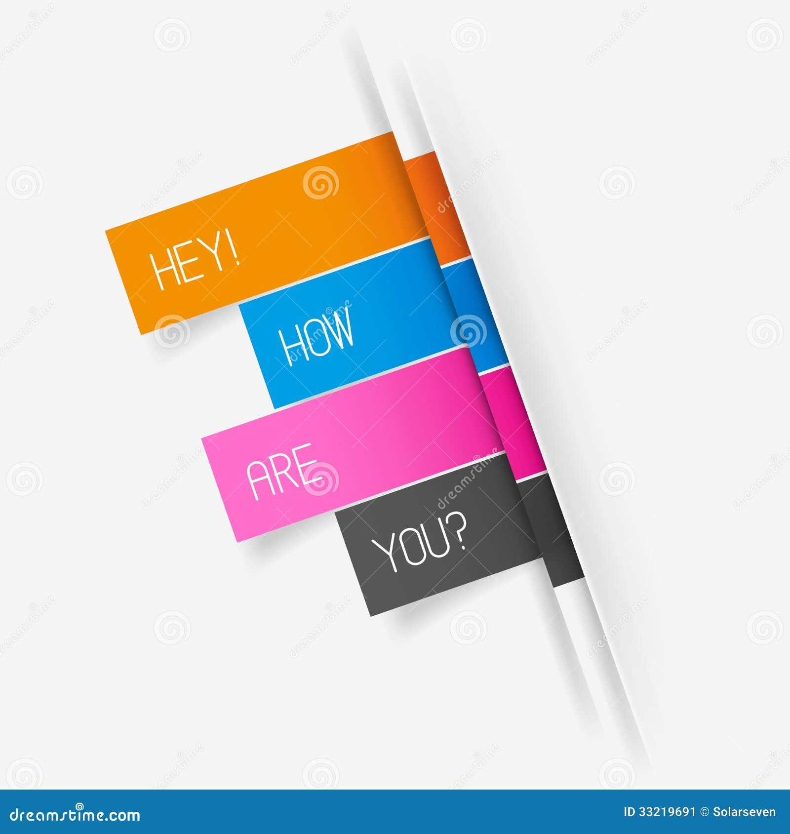 Vector Tab Banner Elements stock vector. Illustration of tabs - 33219691