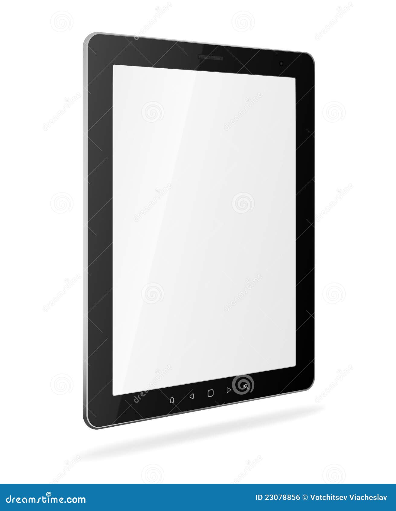 Vector tablet computer stock vector. Illustration of isolated - 23078856