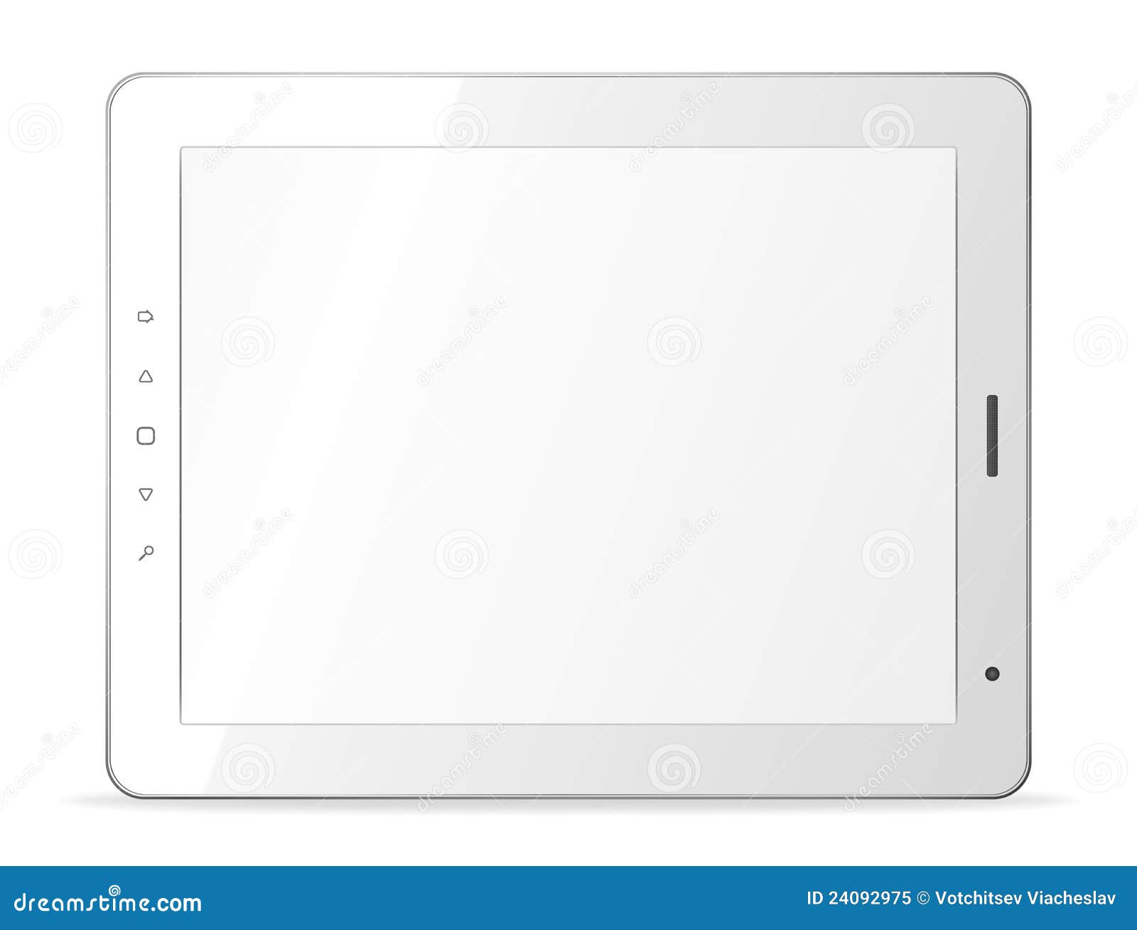 Vector tablet computer stock vector. Illustration of icon - 24092975