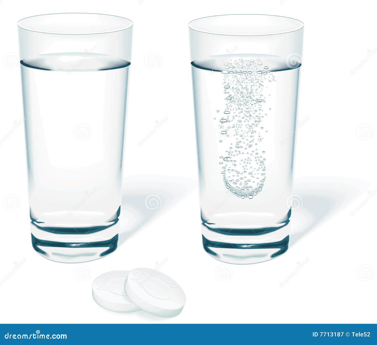 Vector tablet in water stock vector. Illustration of bubble - 7713187