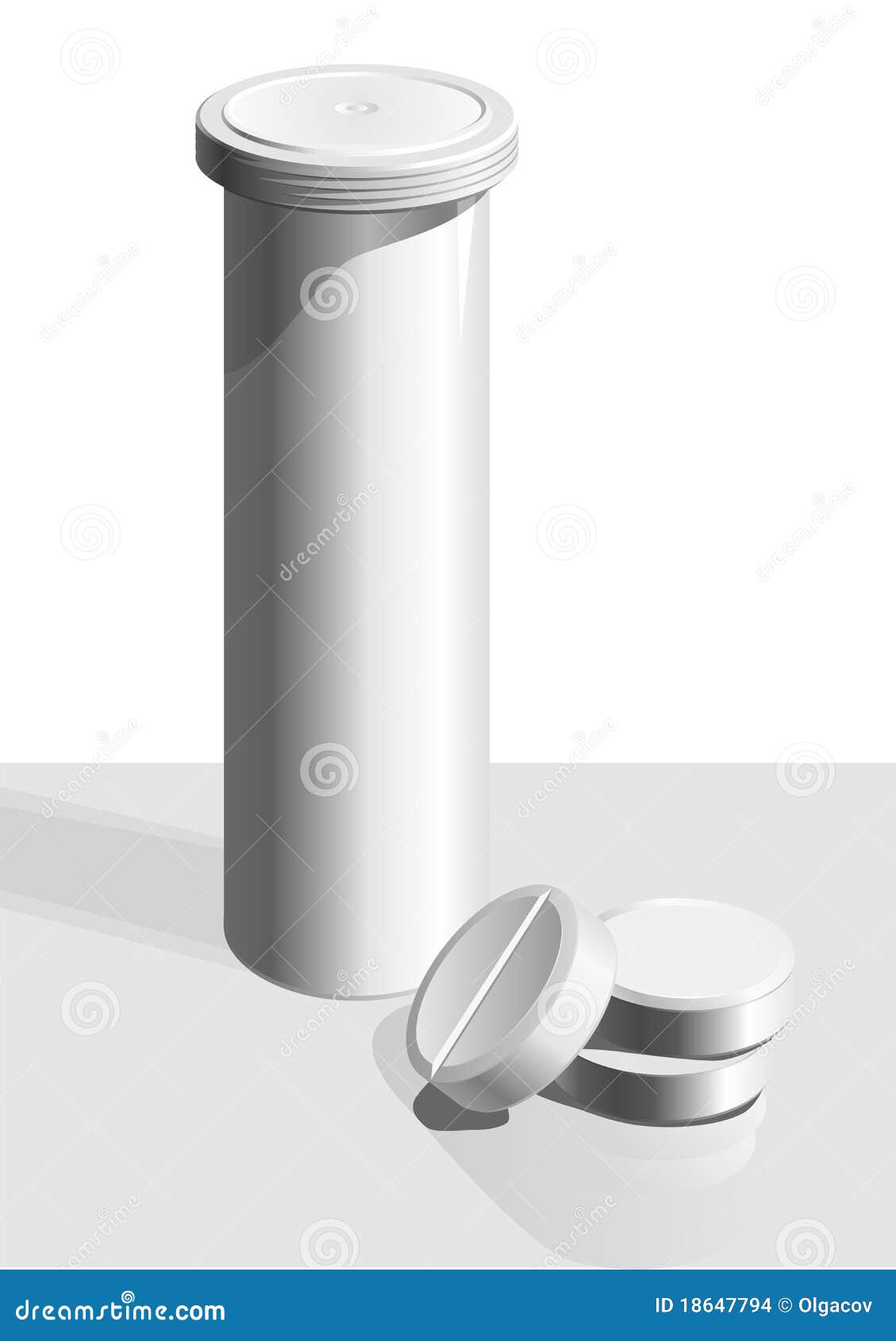 Vector Tablets Around the Banks for Drugs Stock Vector - Illustration ...