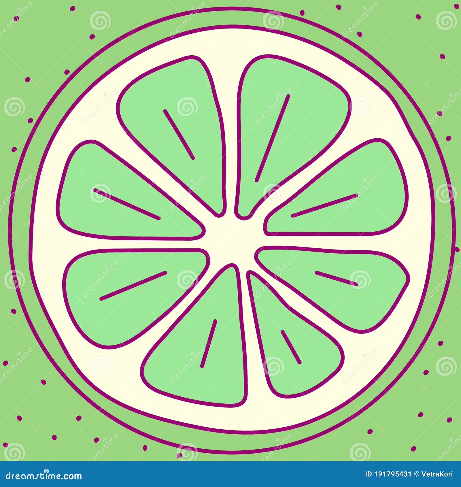 Vector Tableware Template Cute Fruit Stock Vector - Illustration of ...