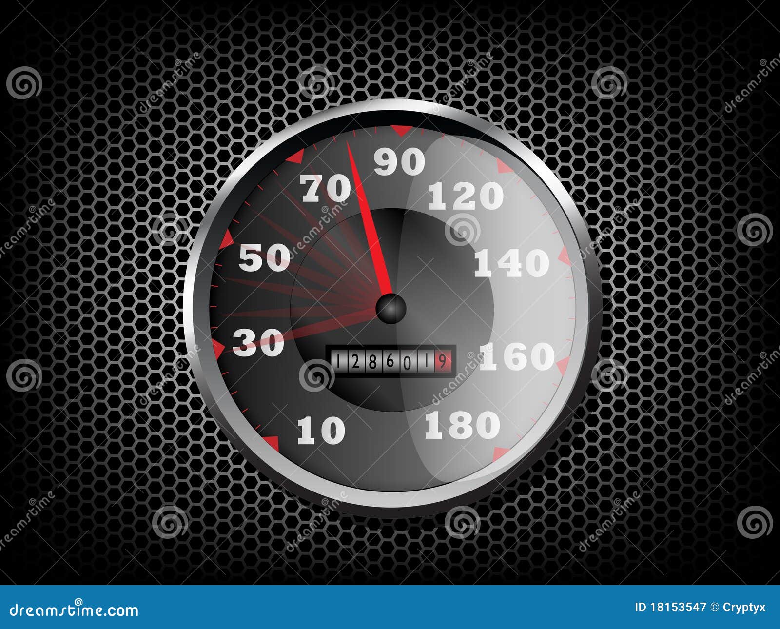 Vector tachometer stock illustration. Illustration of drag - 18153547