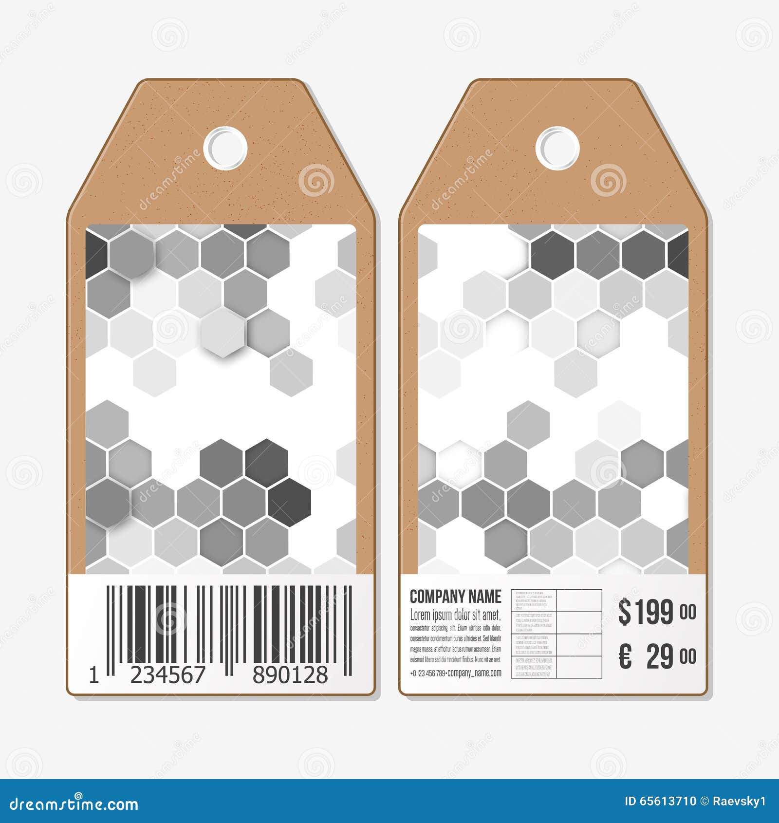 Cardboard Hexagonal Box Die Cut Template Vector Illustration ...