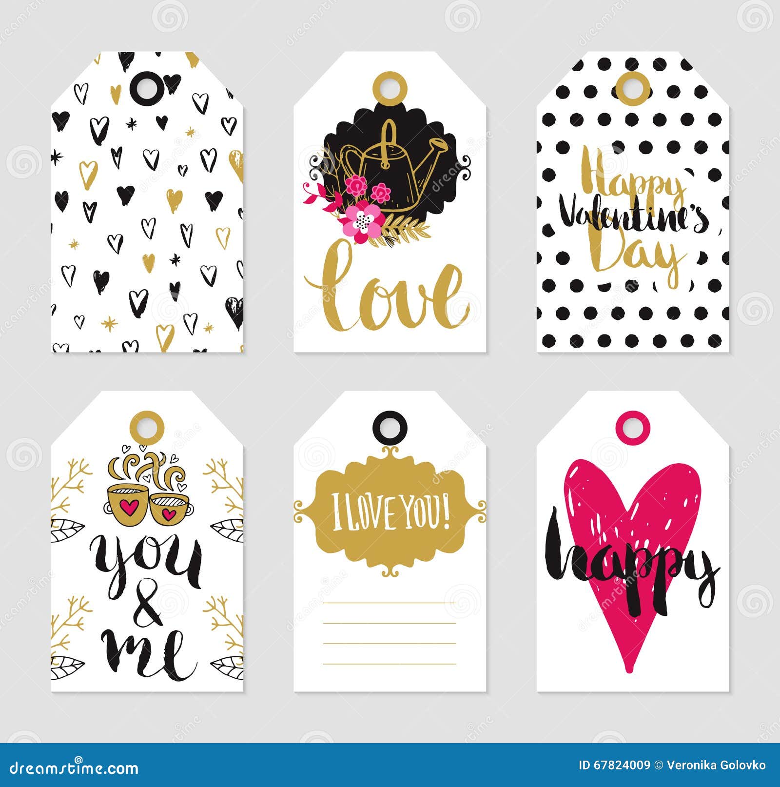 Vector Tags Set of Love Theme Stock Vector - Illustration of banner ...