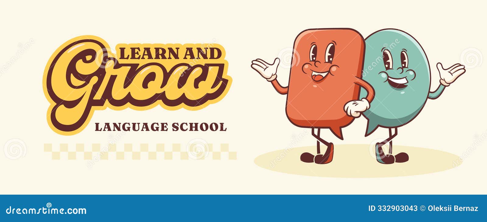 Vector Talk Language Learning Group of Characters Illustration Banner ...