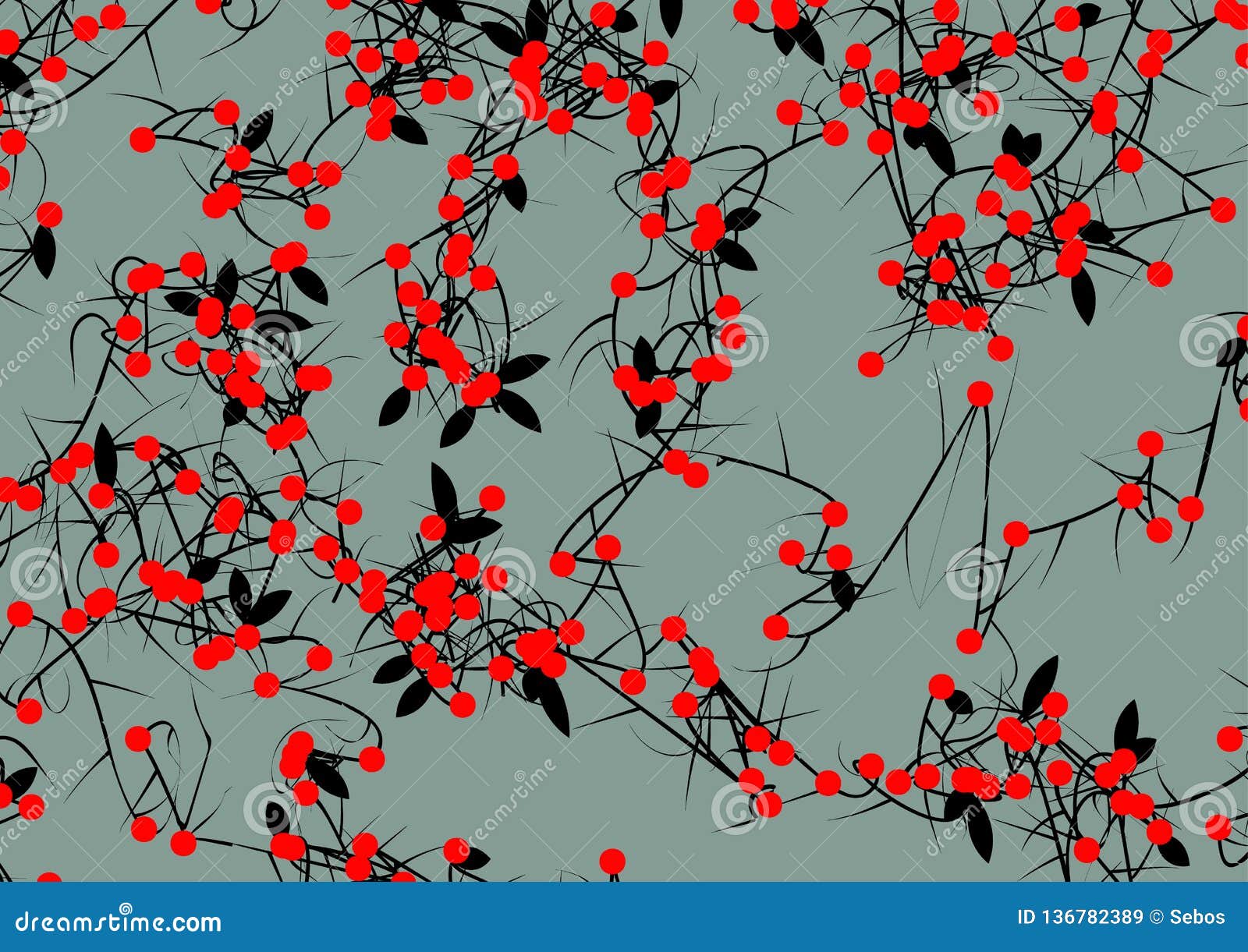 Vector Tangled Lines Design In Gold On White Background Seamless Repeat ...