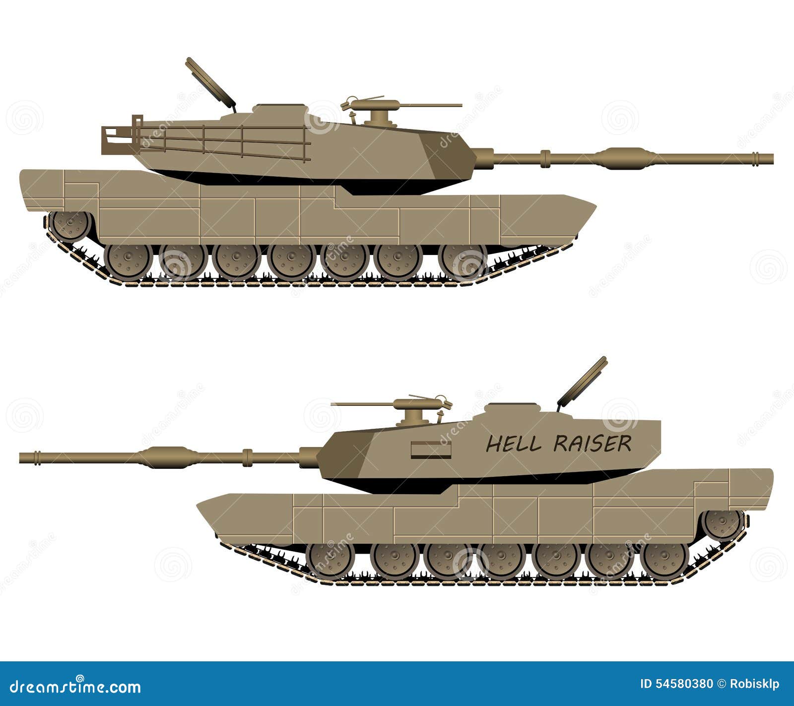 Vector Tank stock vector. Illustration of heavy, machine - 54580380