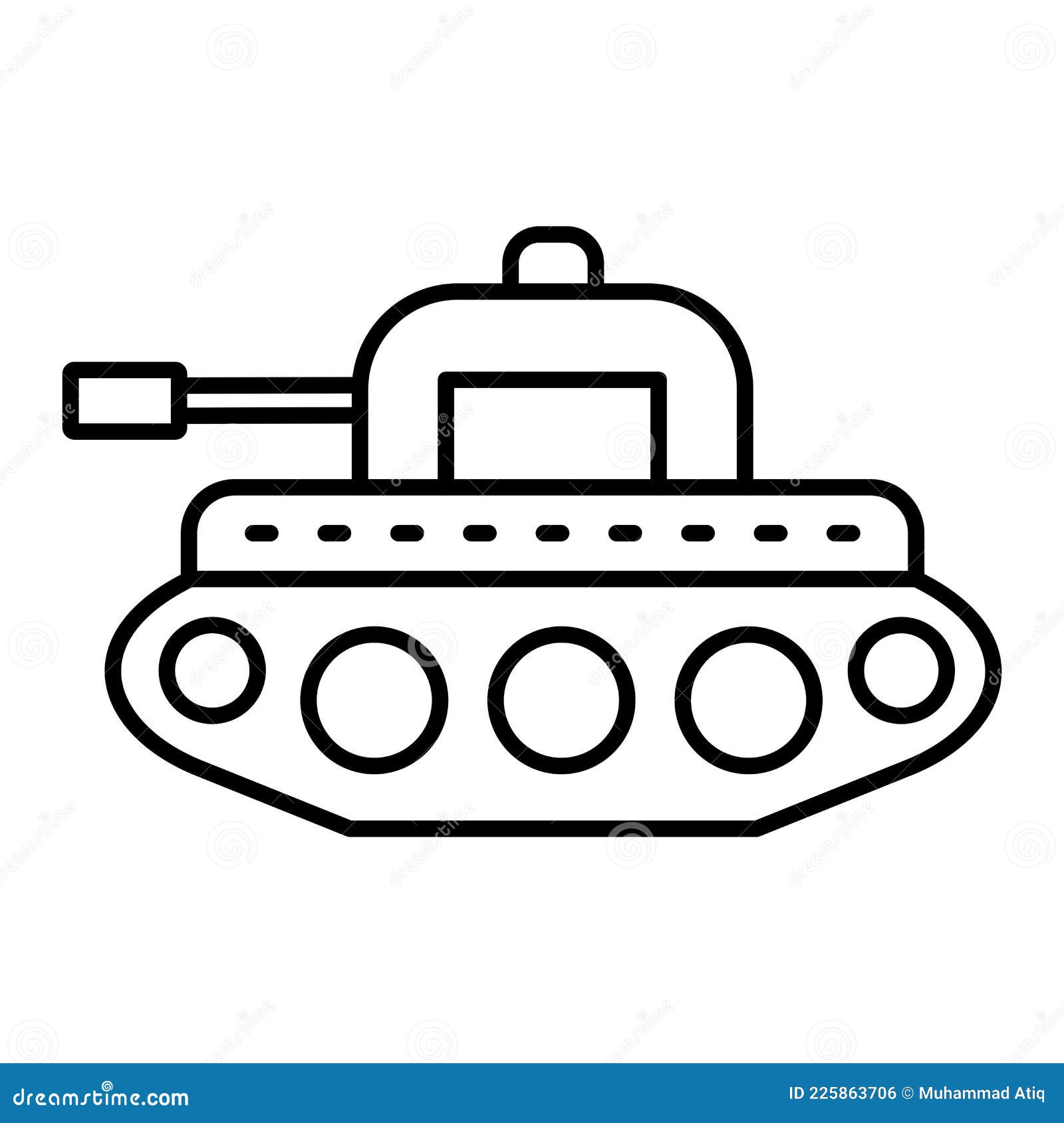 Vector Tank Outline Icon Design Stock Vector - Illustration of design ...